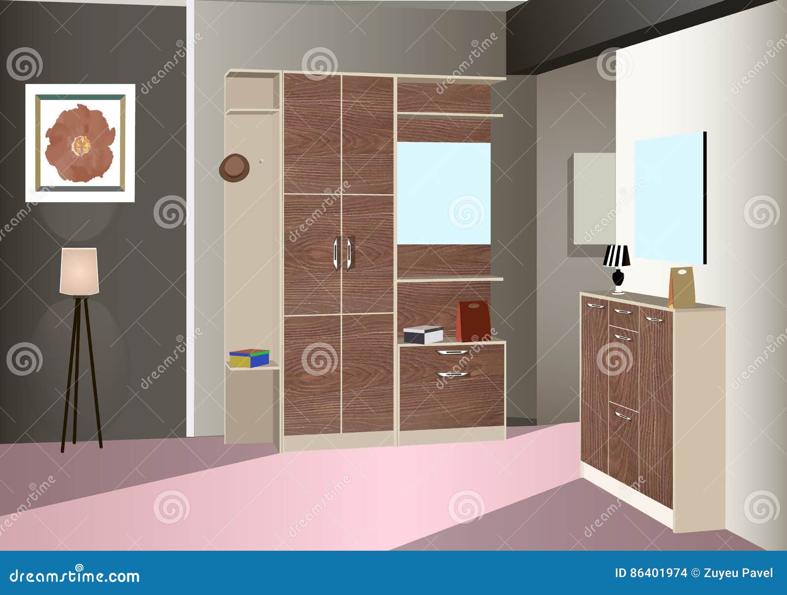 Antechamber design stock vector. Illustration of living - 86401974