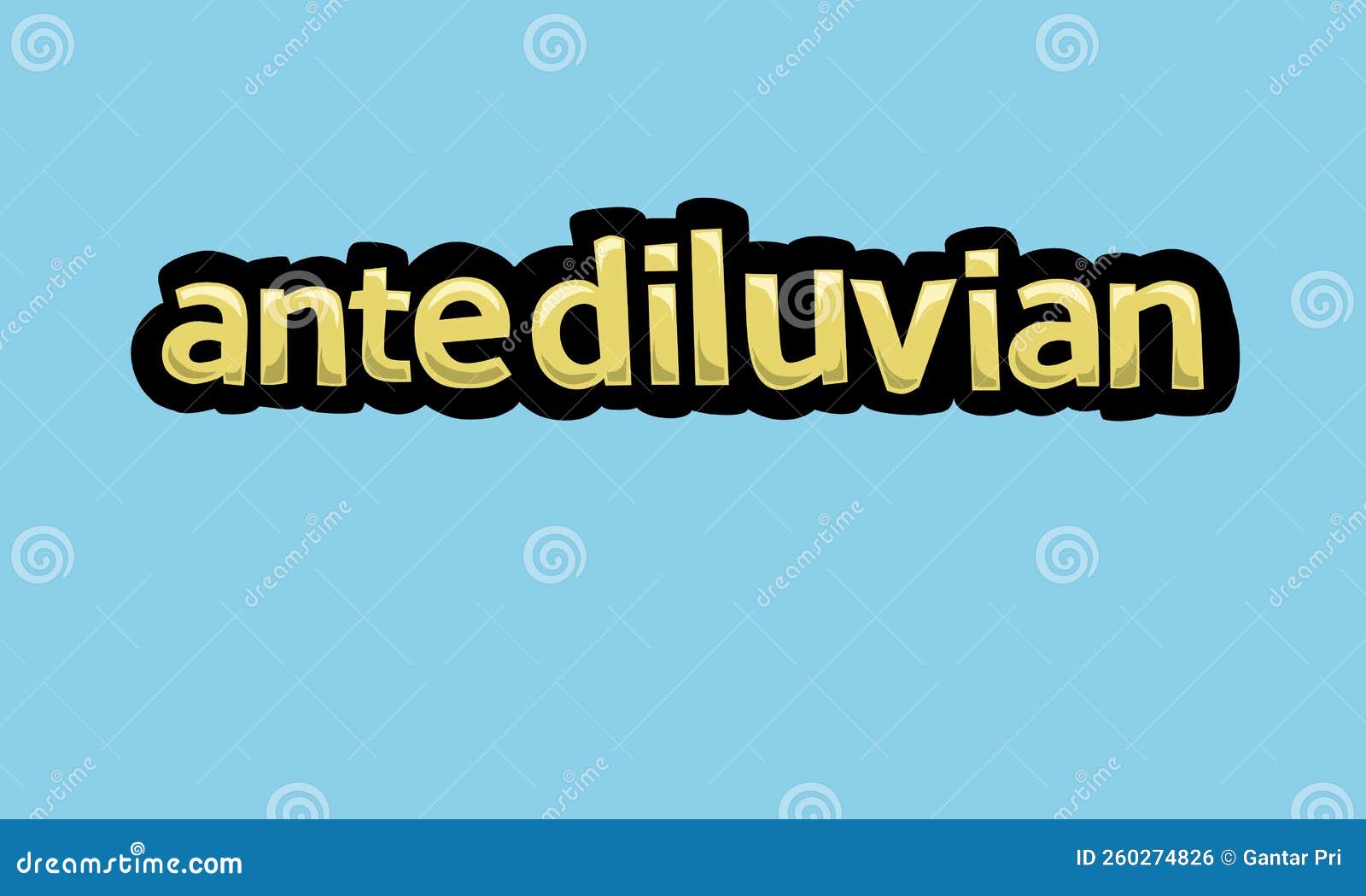 ANTEDILUVIAN Writing Vector Design on a Blue Background Stock Vector ... ANTEDILUVIAN Writing Vector Design on a Blue Background Stock Vector ...