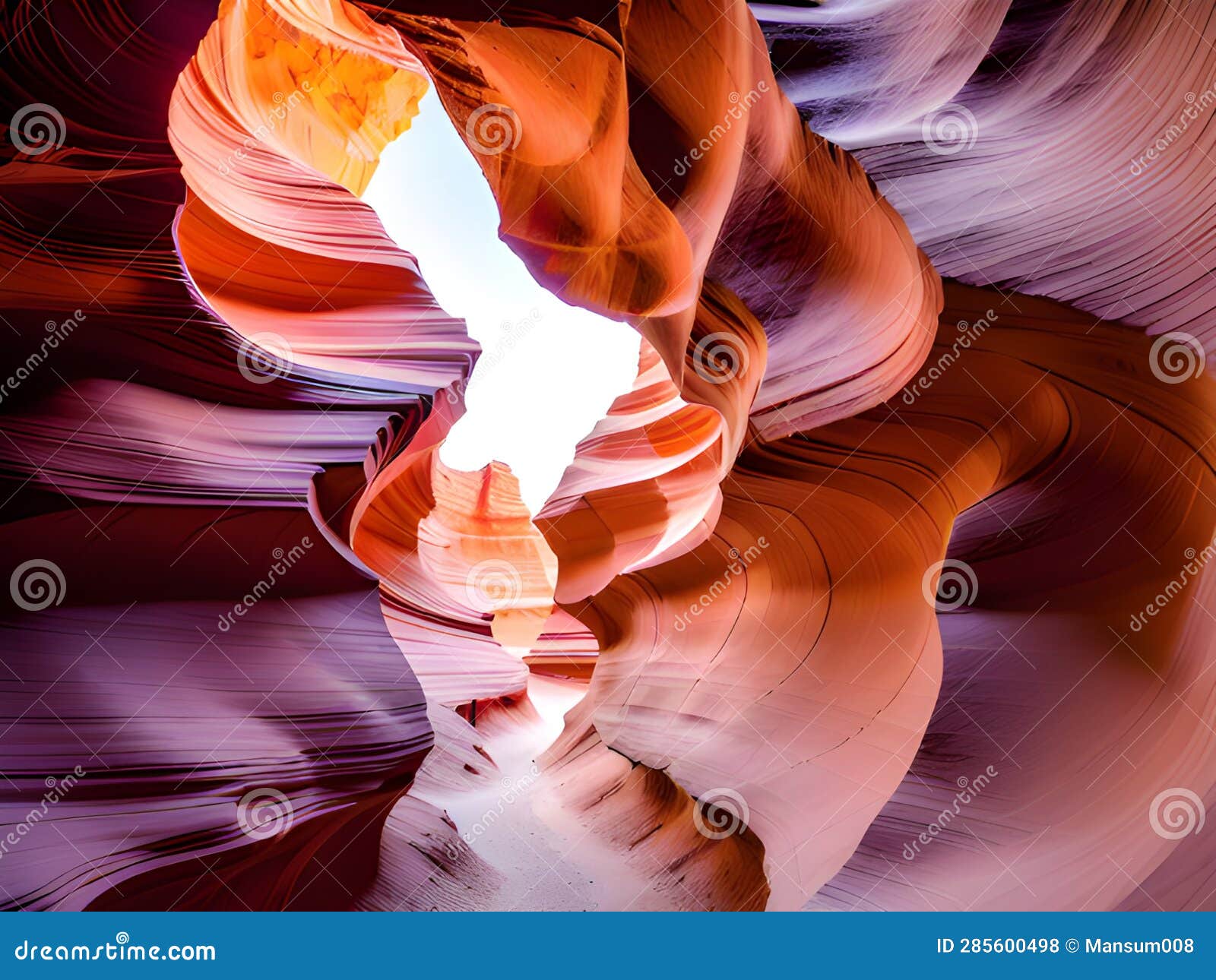 Antelope Canyon in Page, Arizona, Ai Generated Stock Illustration ...