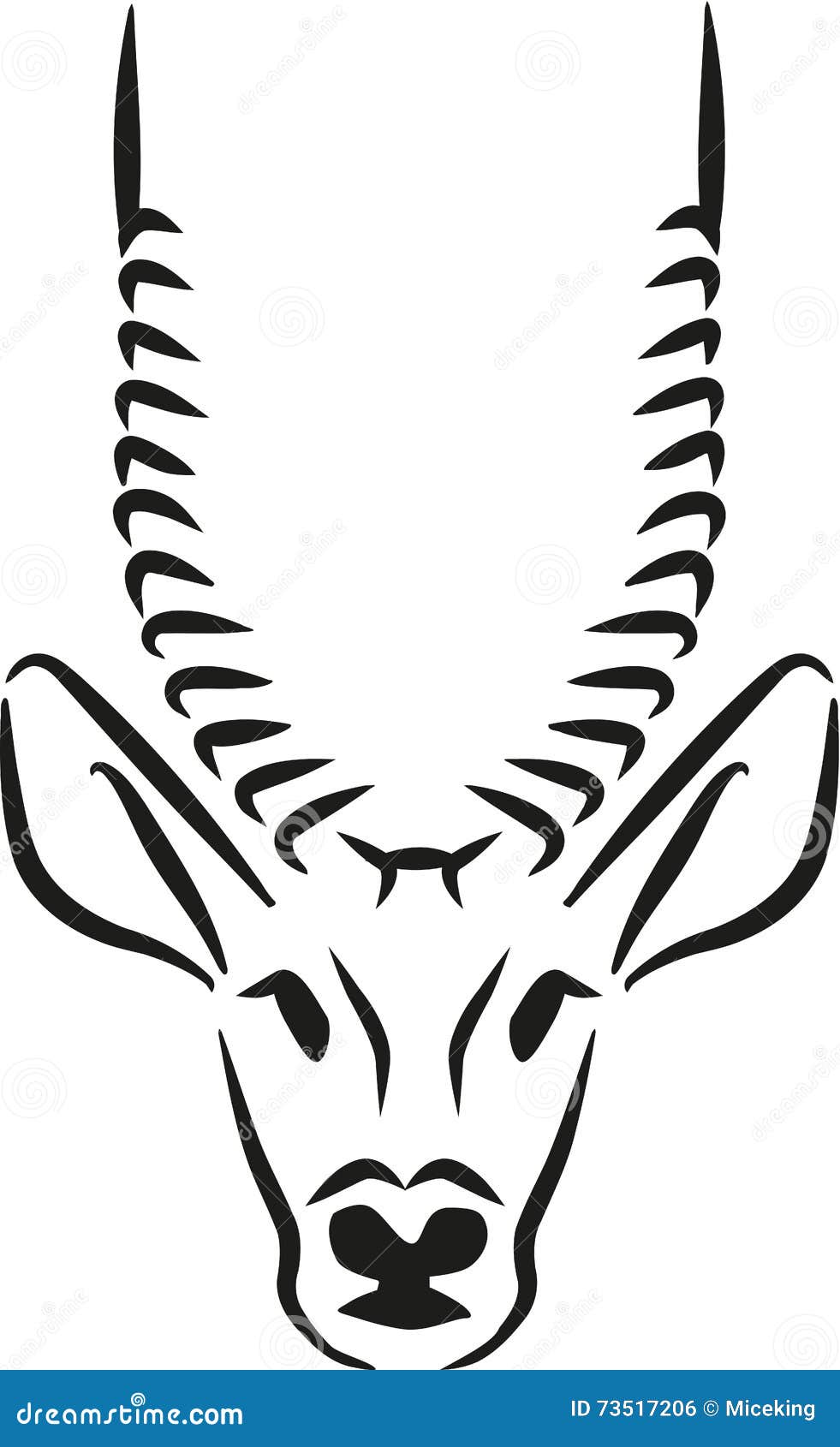 Antelope Head Logo, Good For Brand Logo And Business Logo Vector ...