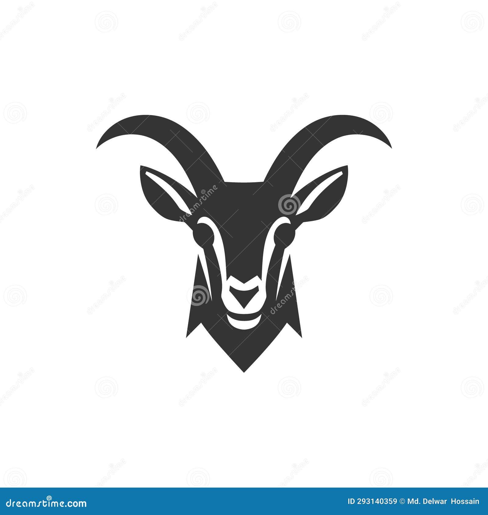 Antelope icon stock vector. Illustration of symbol, clothing - 293140359