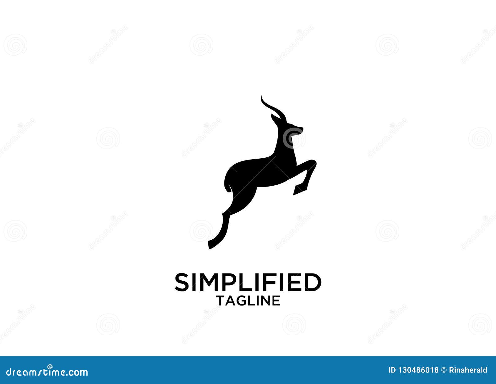 Antelope Logo Icon Designs Illustration Stock Illustration ...