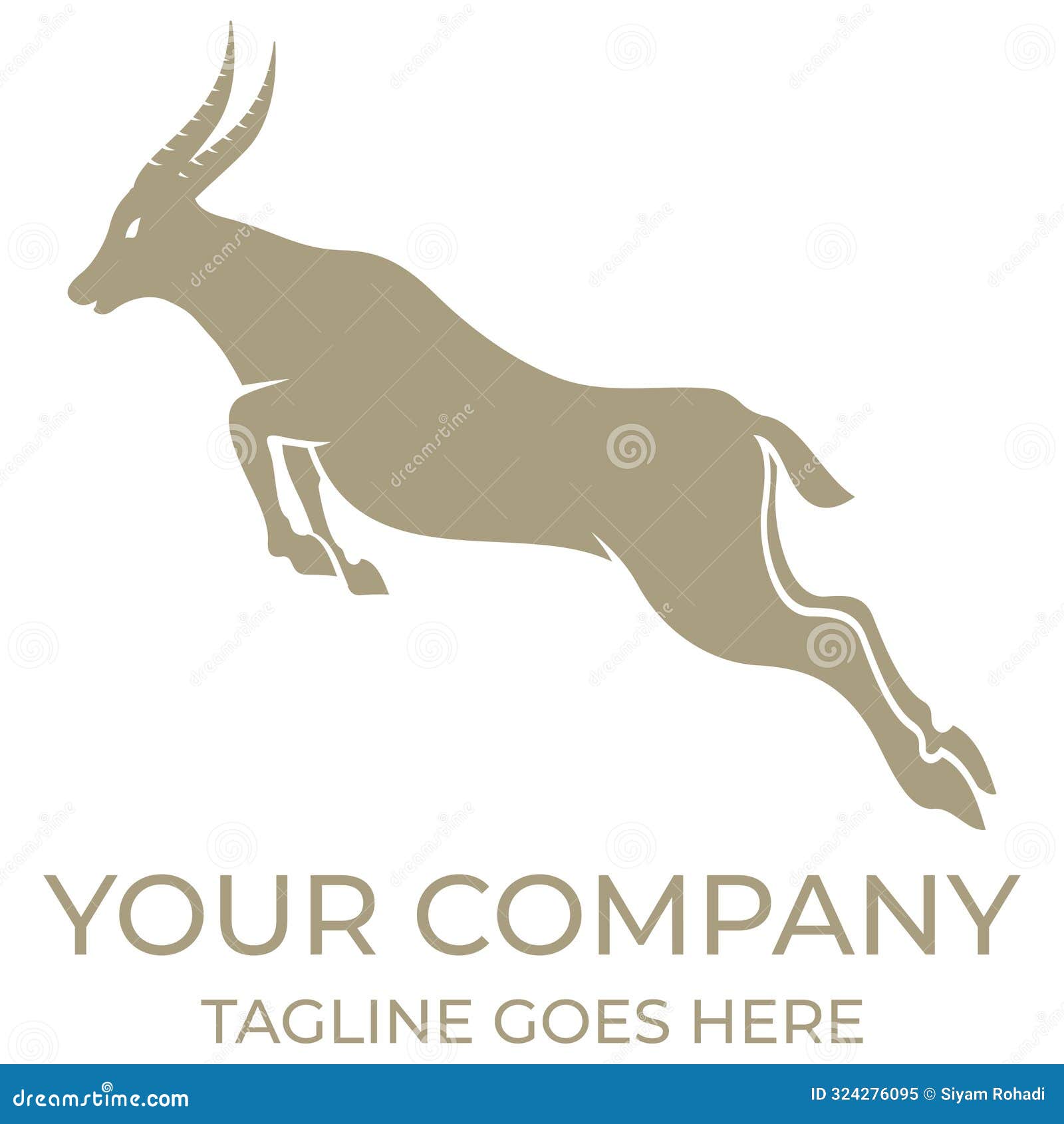 Antelope Logo Vector Illustrations Design Icon Logo Stock Illustration ...