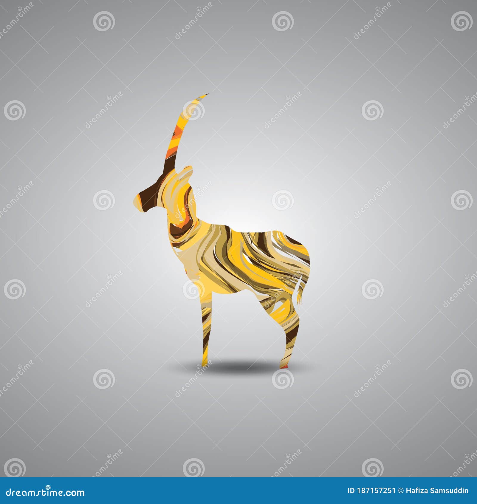 Antelope. Vector Illustration Decorative Design Stock Vector ...