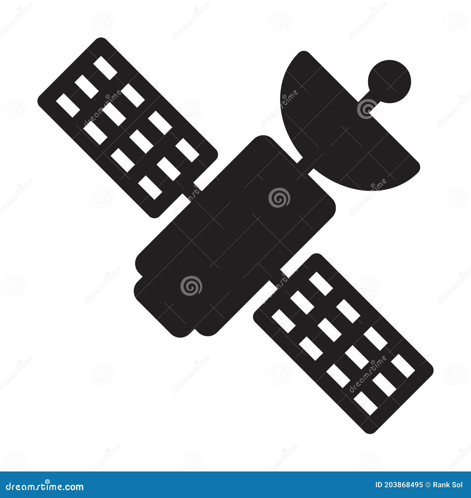 Antena Gps De Espacio Satelital Icono Vectorial Completamente Editable ...