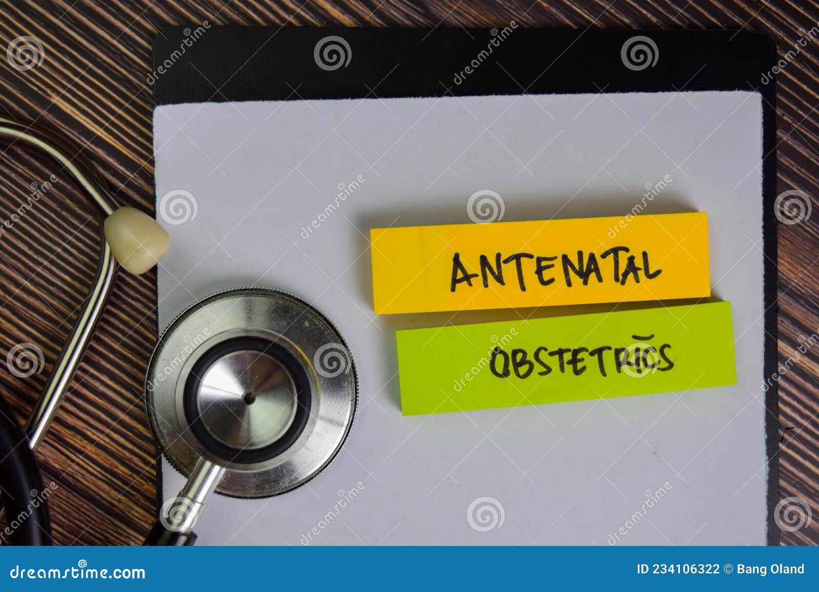 Antenatal Obstetrics Text On Sticky Notes. Top View Isolated On Office ...