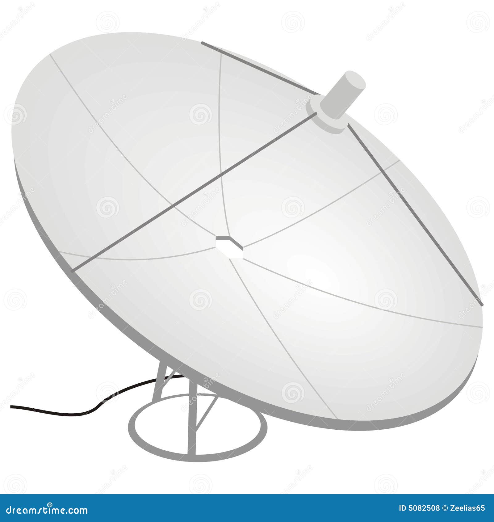 Antenna stock vector. Illustration of technology, radar - 5082508