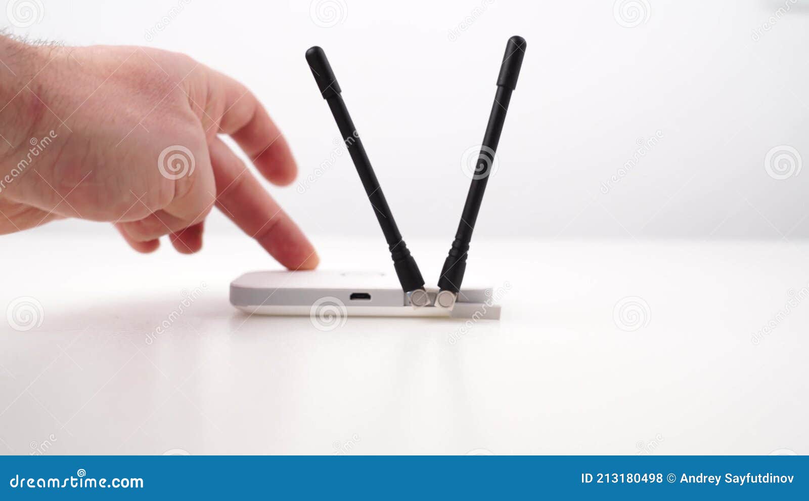 The Antenna is Adjusted on Mobile Modem. Device Has SIM Card Supported ...