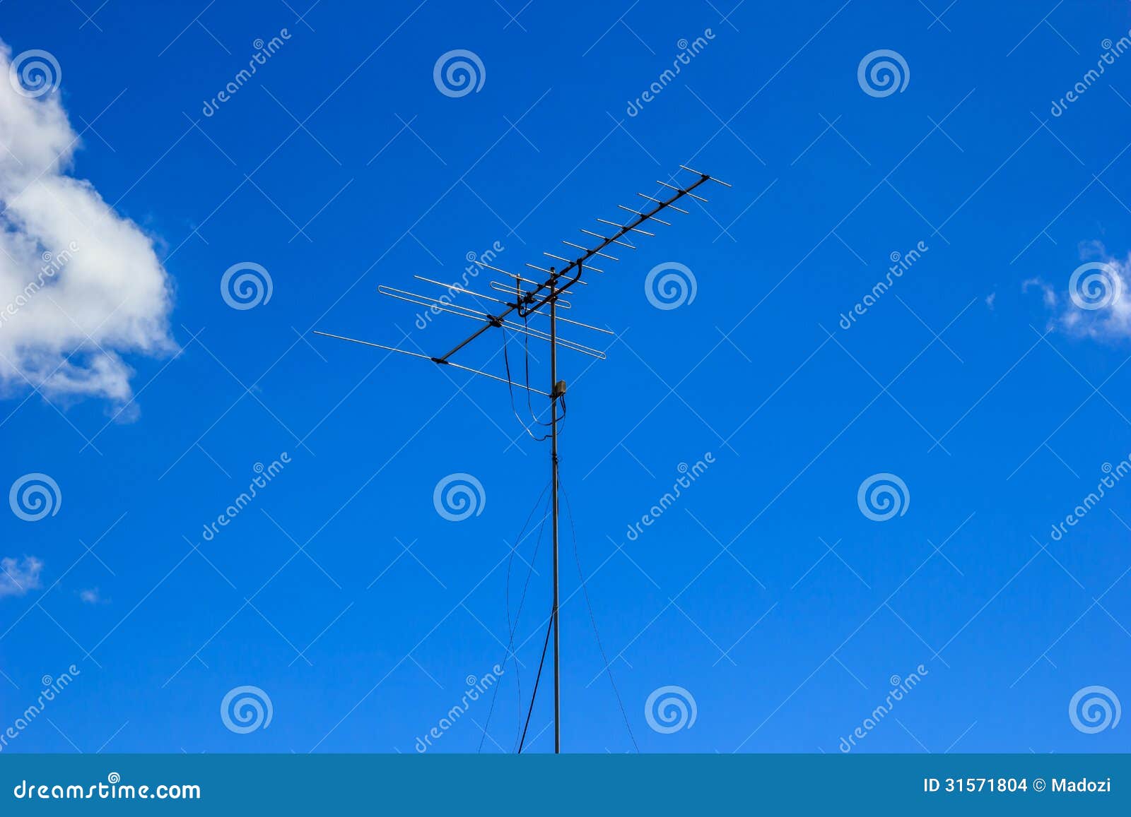 Antenna in blue sky stock photo. Image of connect, transmitter - 31571804