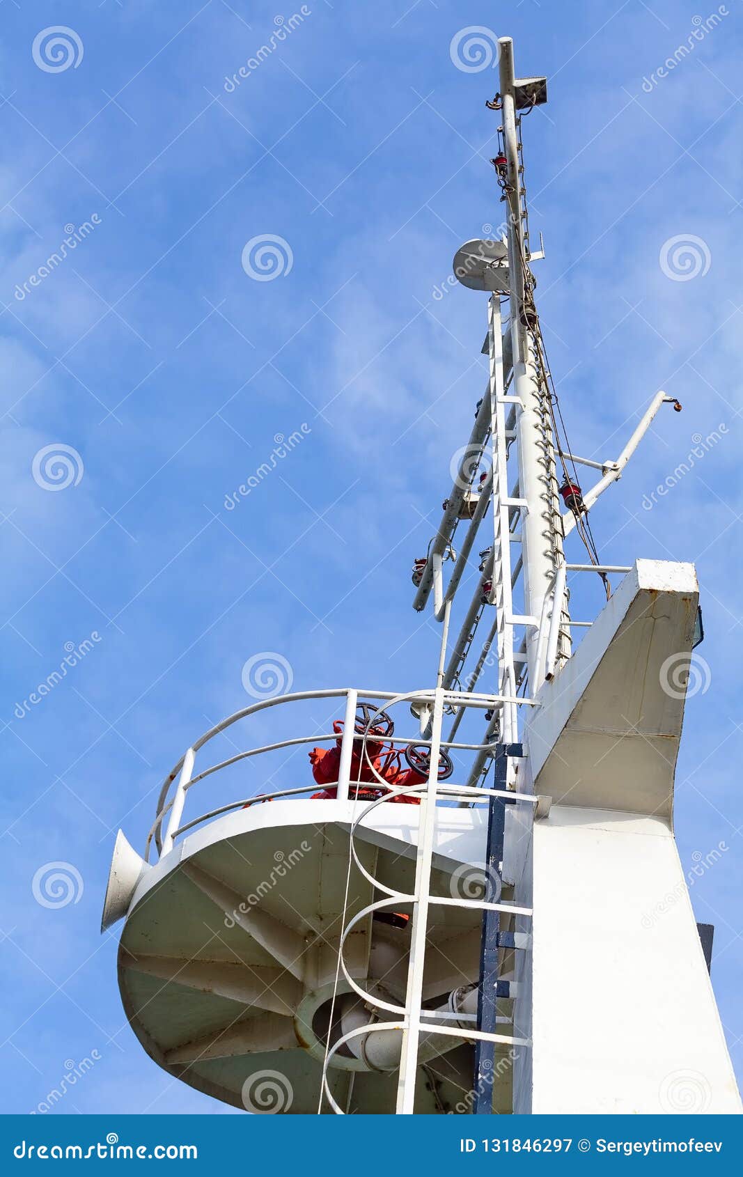 The Bridge of the Naval Ship in the Sky Stock Image - Image of ...