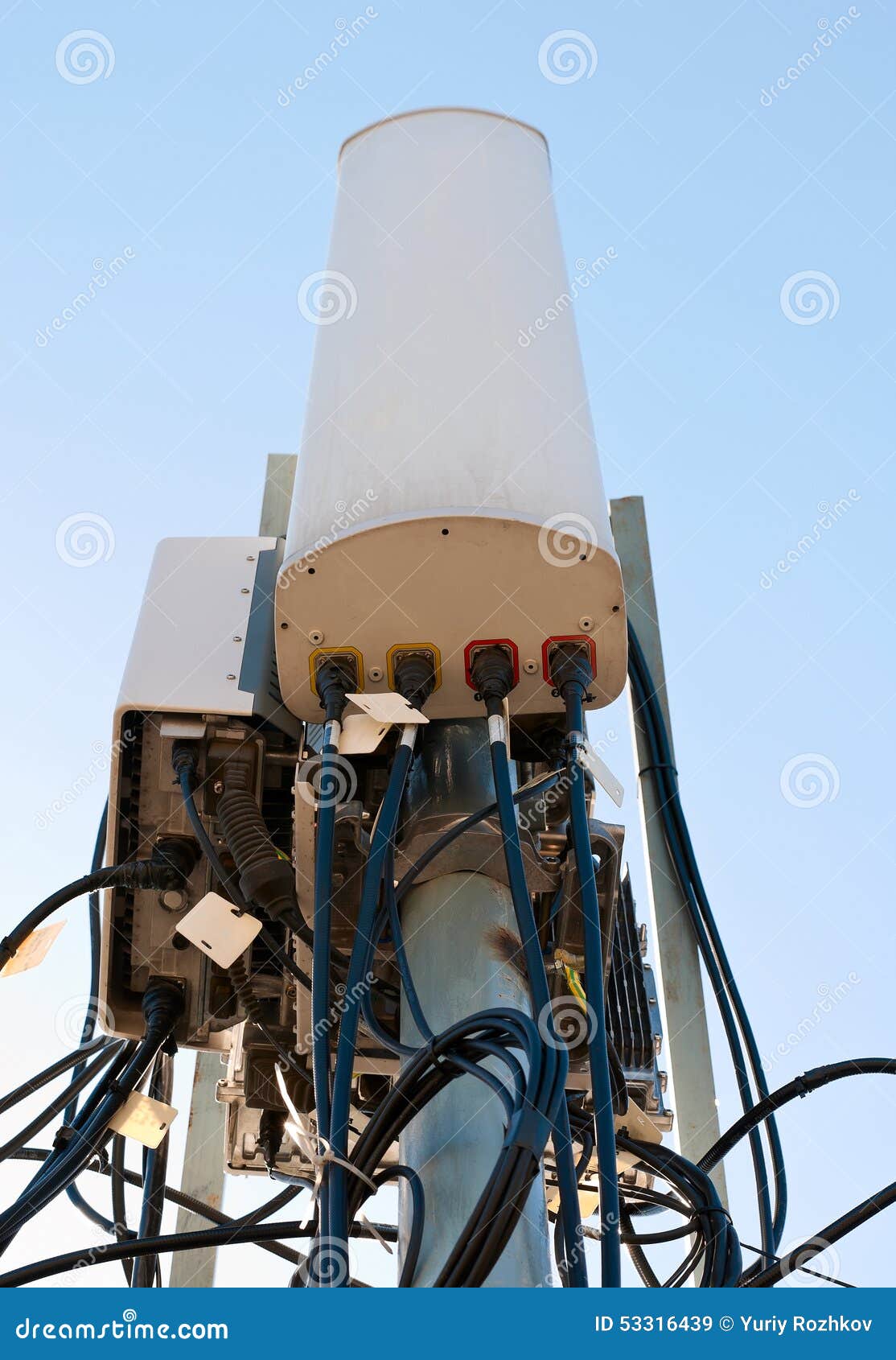 Antenna Cellular Base Station Stock Image - Image of design, antenna ...