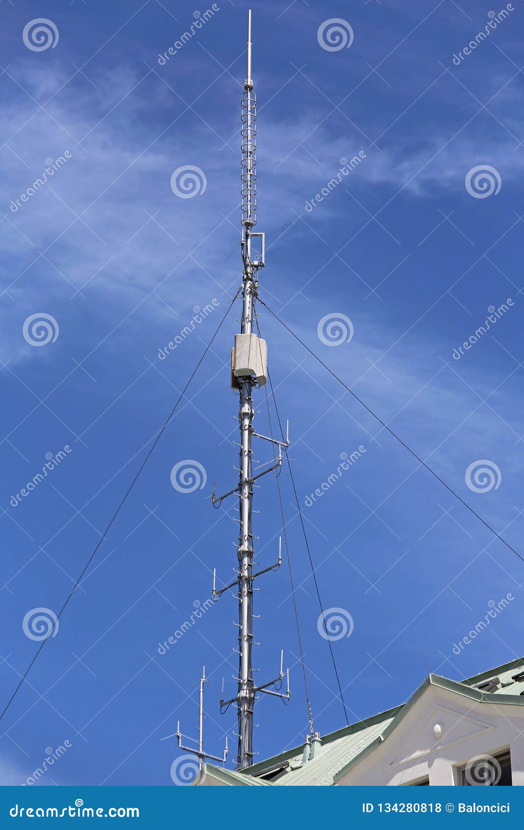 Antenna Communication stock photo. Image of connection - 134280818