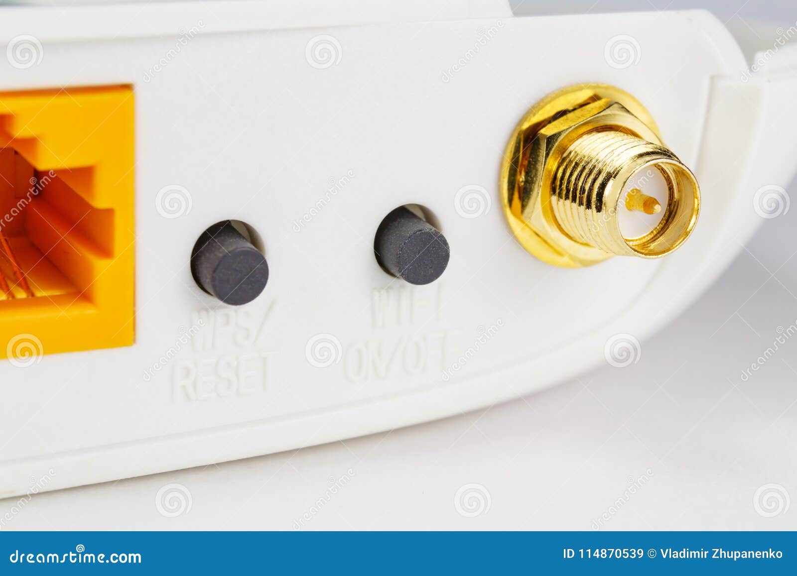 Antenna Connector and Control Buttons on the Back Panel of the Router ...