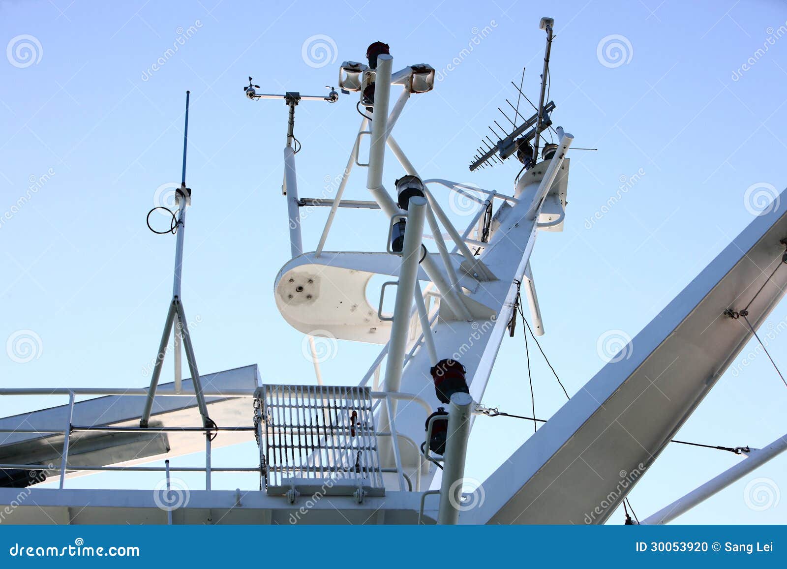 Antenna on cruises stock photo. Image of antenna, color - 30053920
