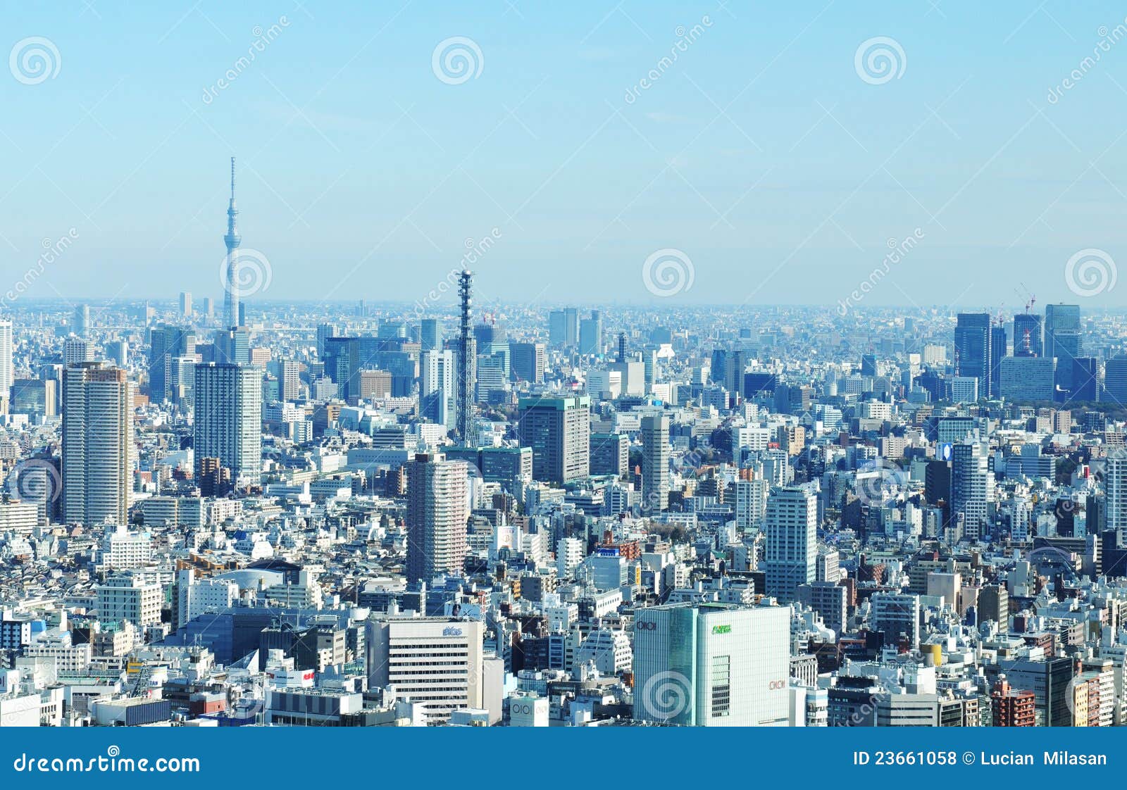 Antenna di Tokyo fotografia stock editoriale. Immagine di metropolitano ...