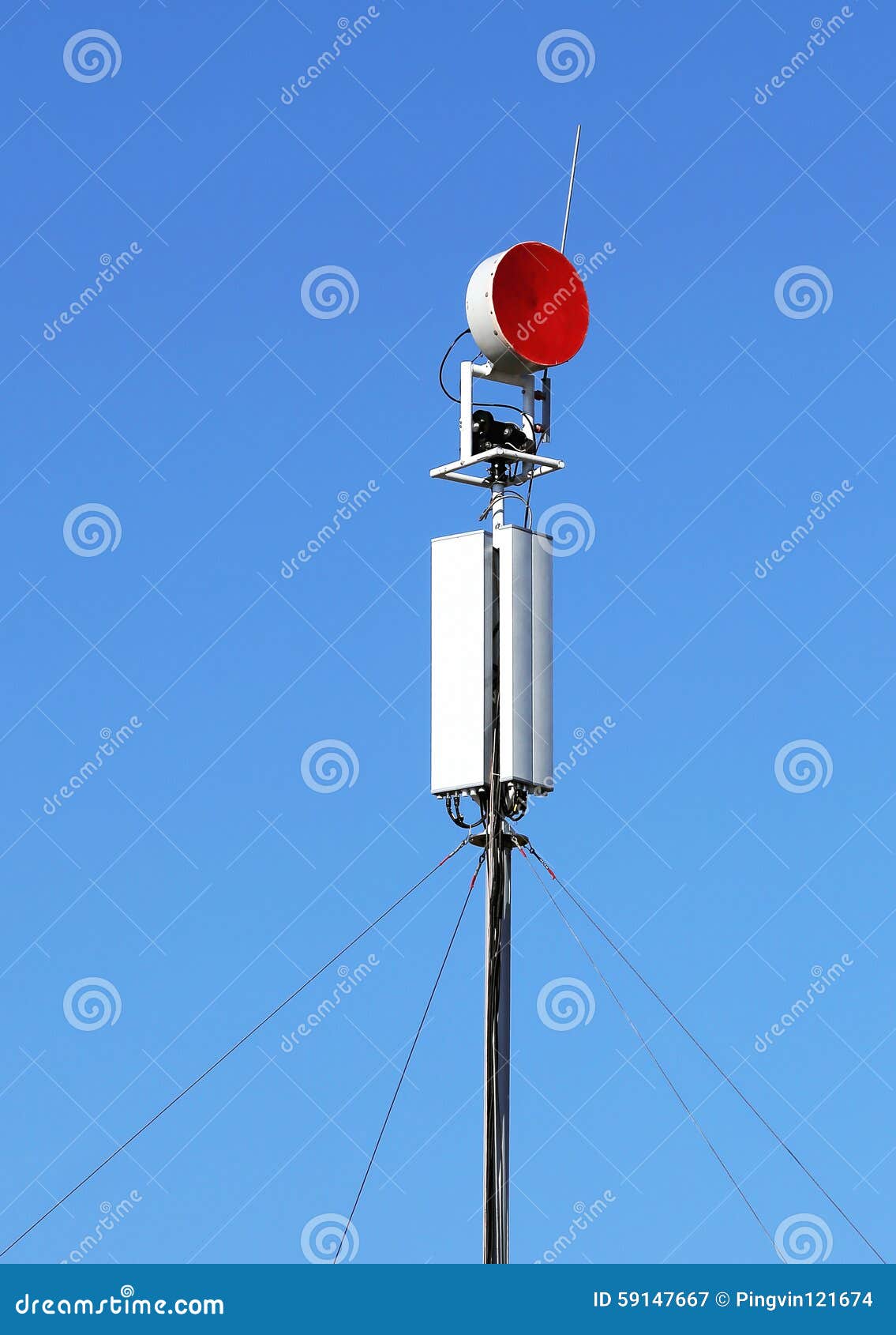 Antenna Facility on the Mast Stock Image - Image of icon, modern: 59147667