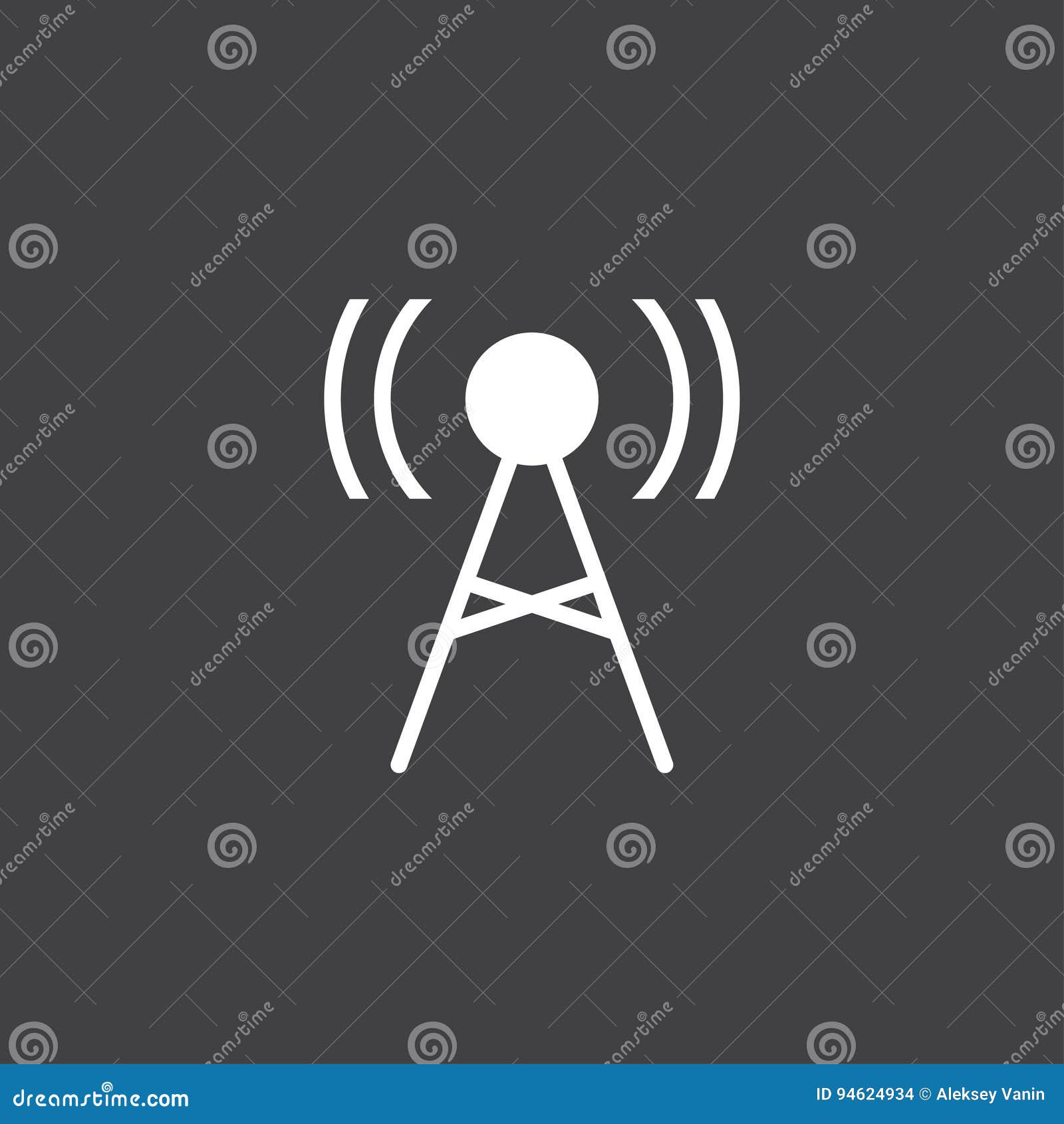 Antenna Icon. Transmitter Sign Vector Isolated on Black. Stock Vector ... Antenna Icon. Transmitter Sign Vector Isolated on Black. Stock Vector ...
