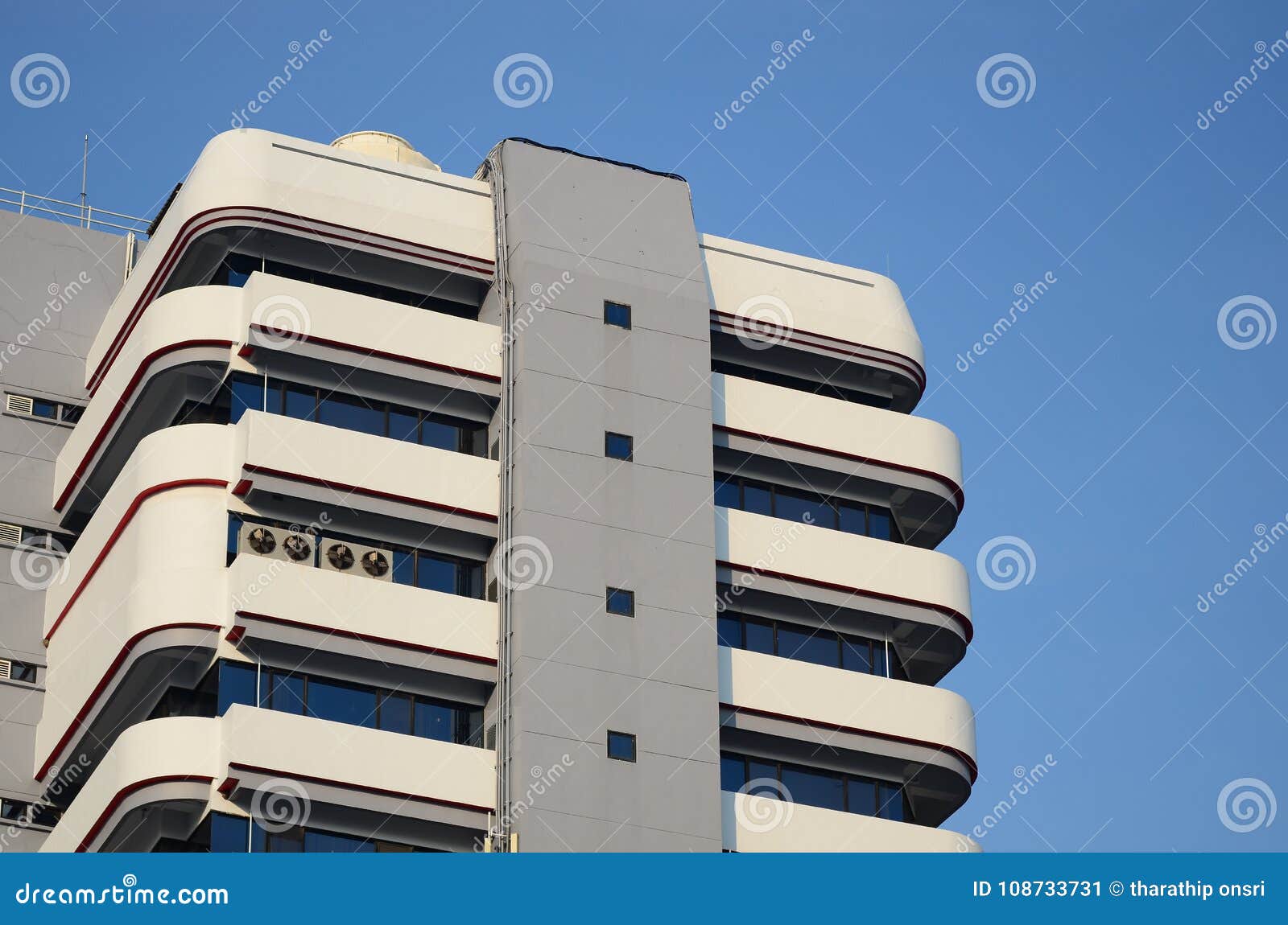 Wireless Communication System on a Tall Building Stock Image - Image of ...