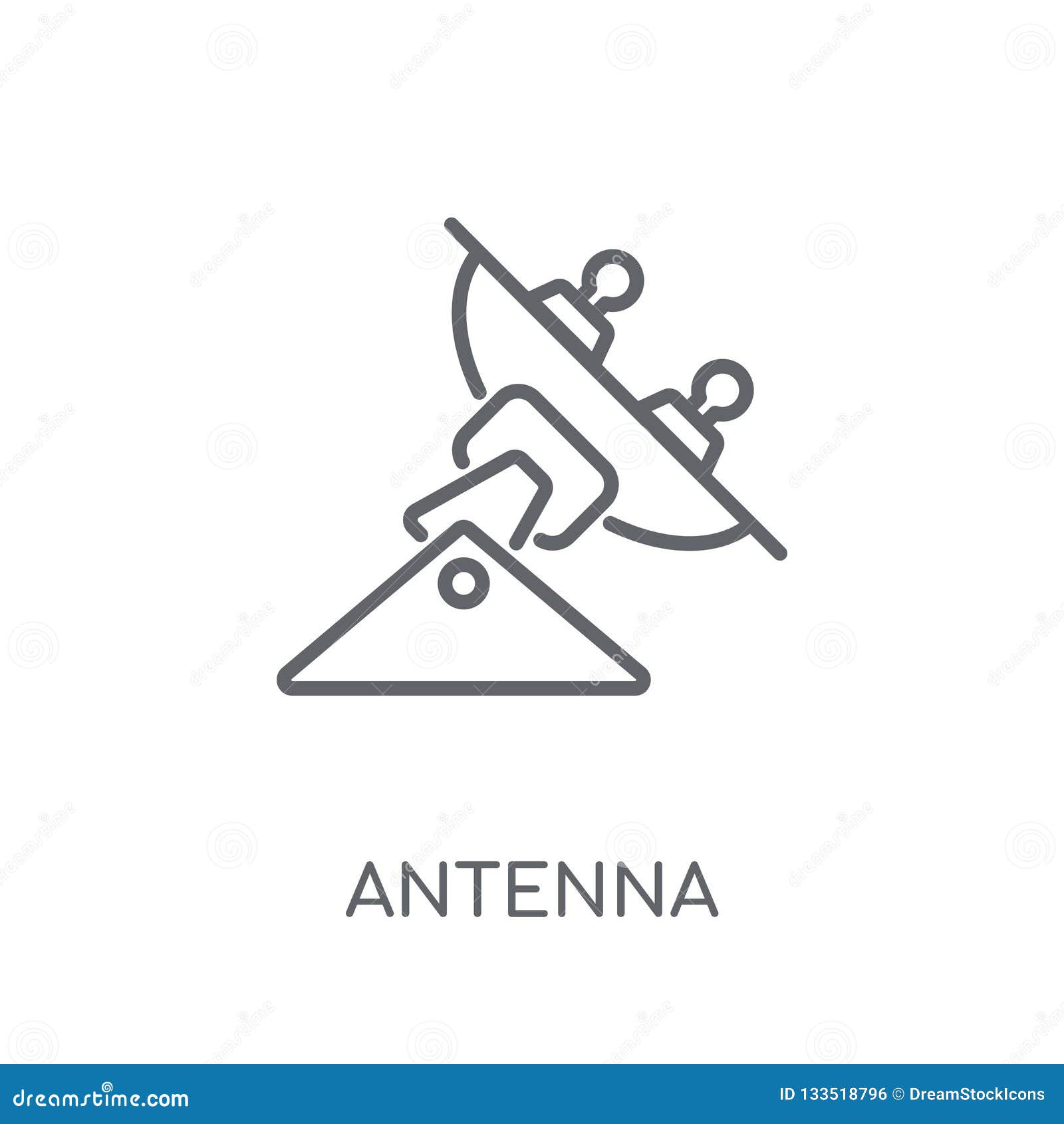Antenna Linear Icon. Modern Outline Antenna Logo Concept on Whit Stock ...