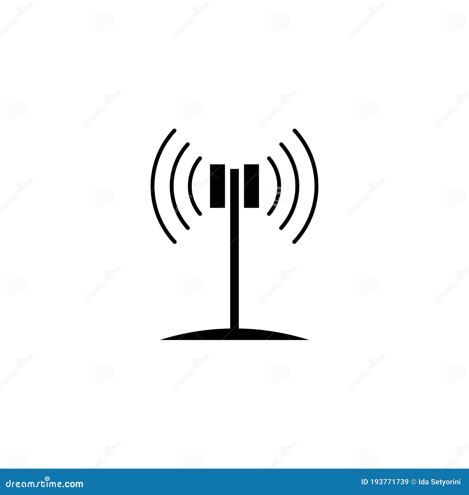 Antenna logo stock vector. Illustration of microwave - 193771739