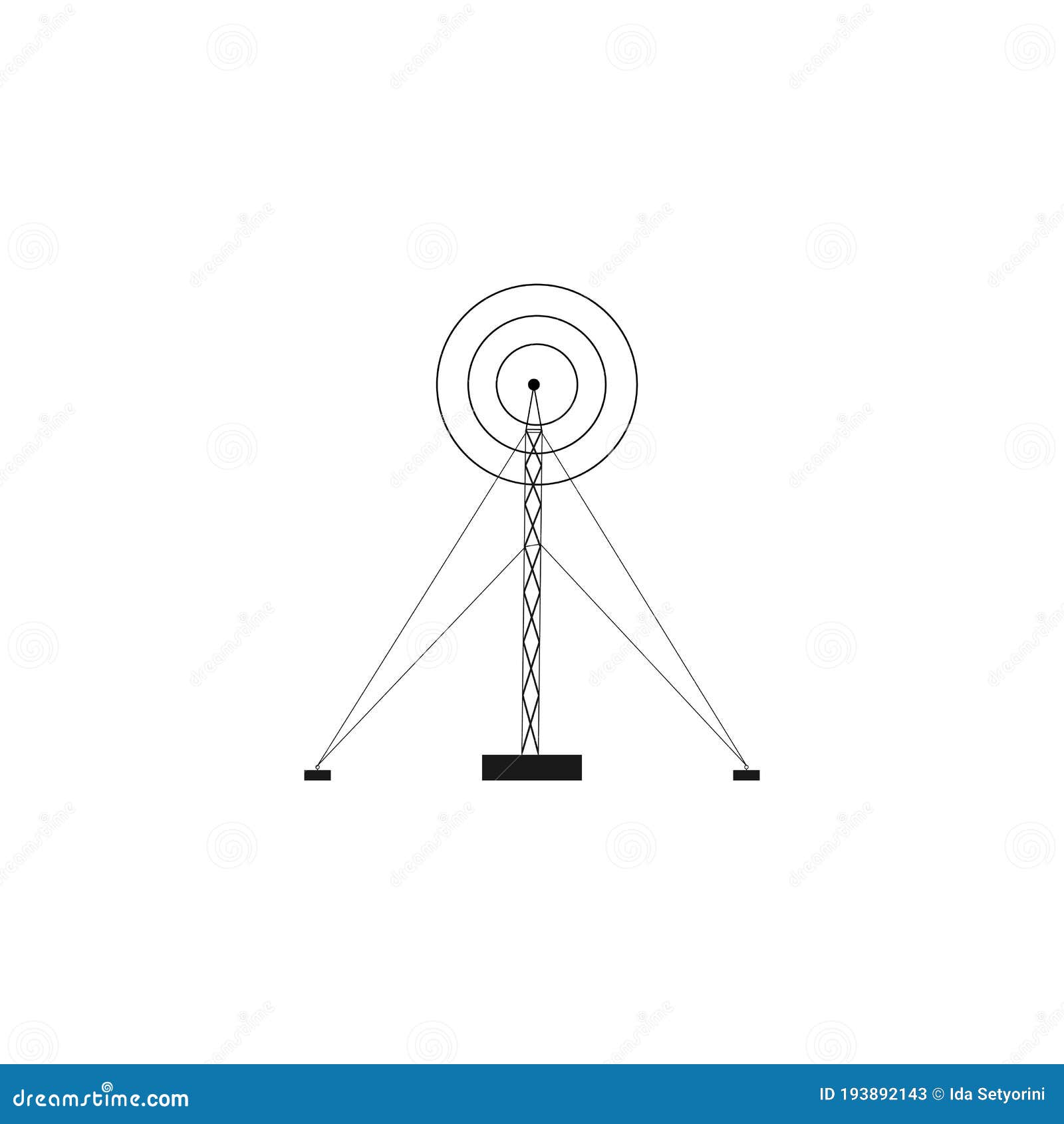 Antenna logo stock vector. Illustration of white, equipment - 193892143