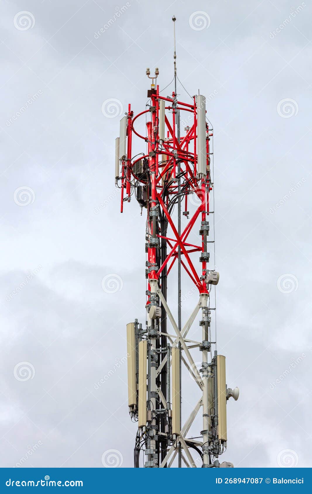 Antenna Mast Clouds stock image. Image of antenna, equipment - 268947087