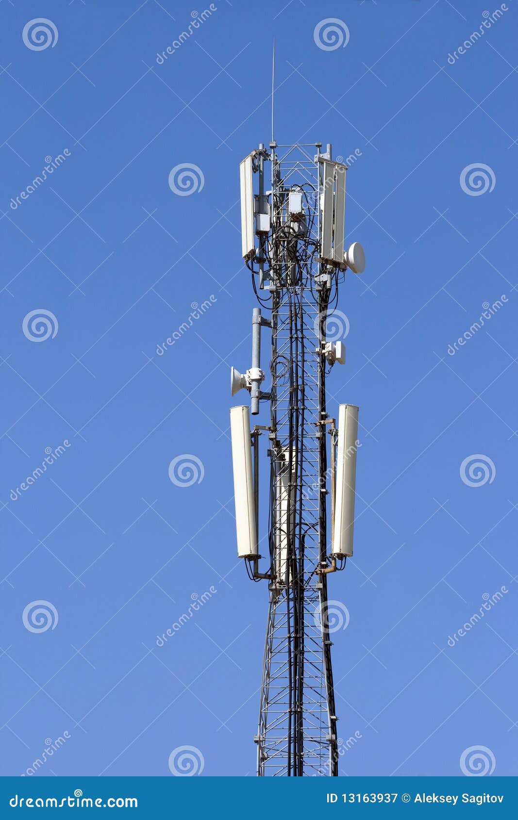 Antenna Mobile Communication. Stock Image - Image of contact, antenna ...