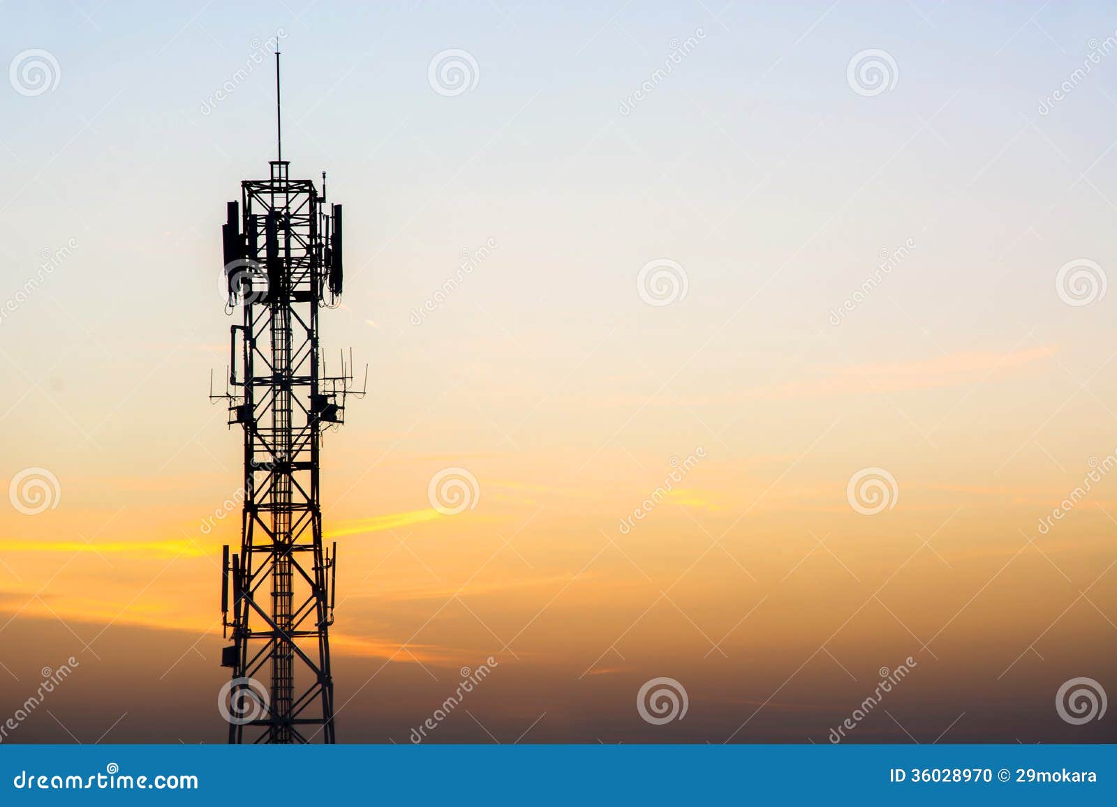 5G Mobile Telecommunication Smart Cellular Radio Network Antennas On A ...