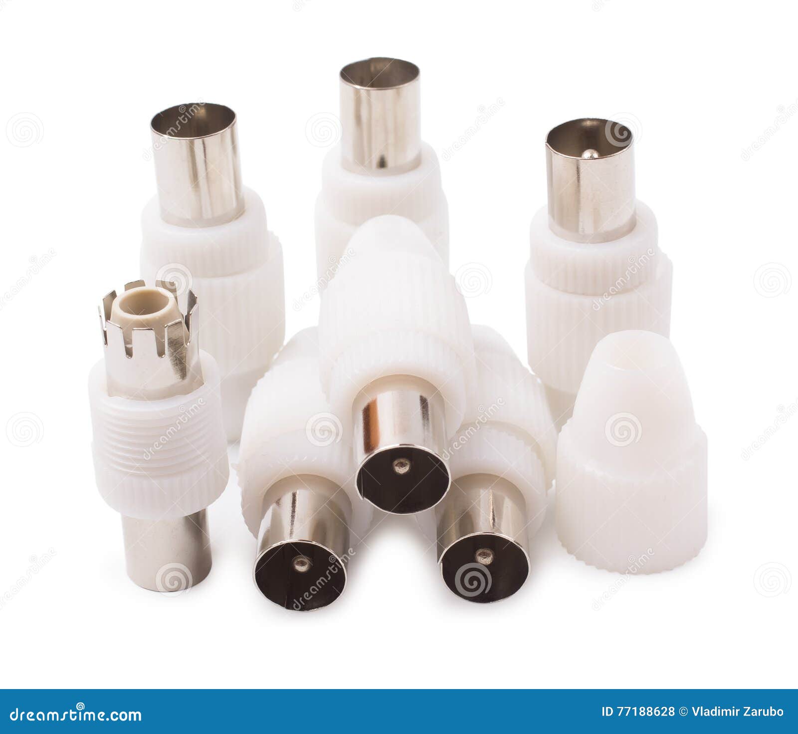 The antenna plugs stock photo. Image of resistant, coaxial - 77188628