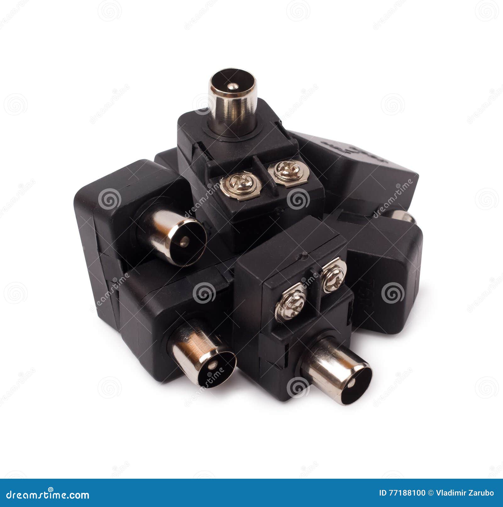 The antenna plugs stock photo. Image of isolated, plugs - 77188100