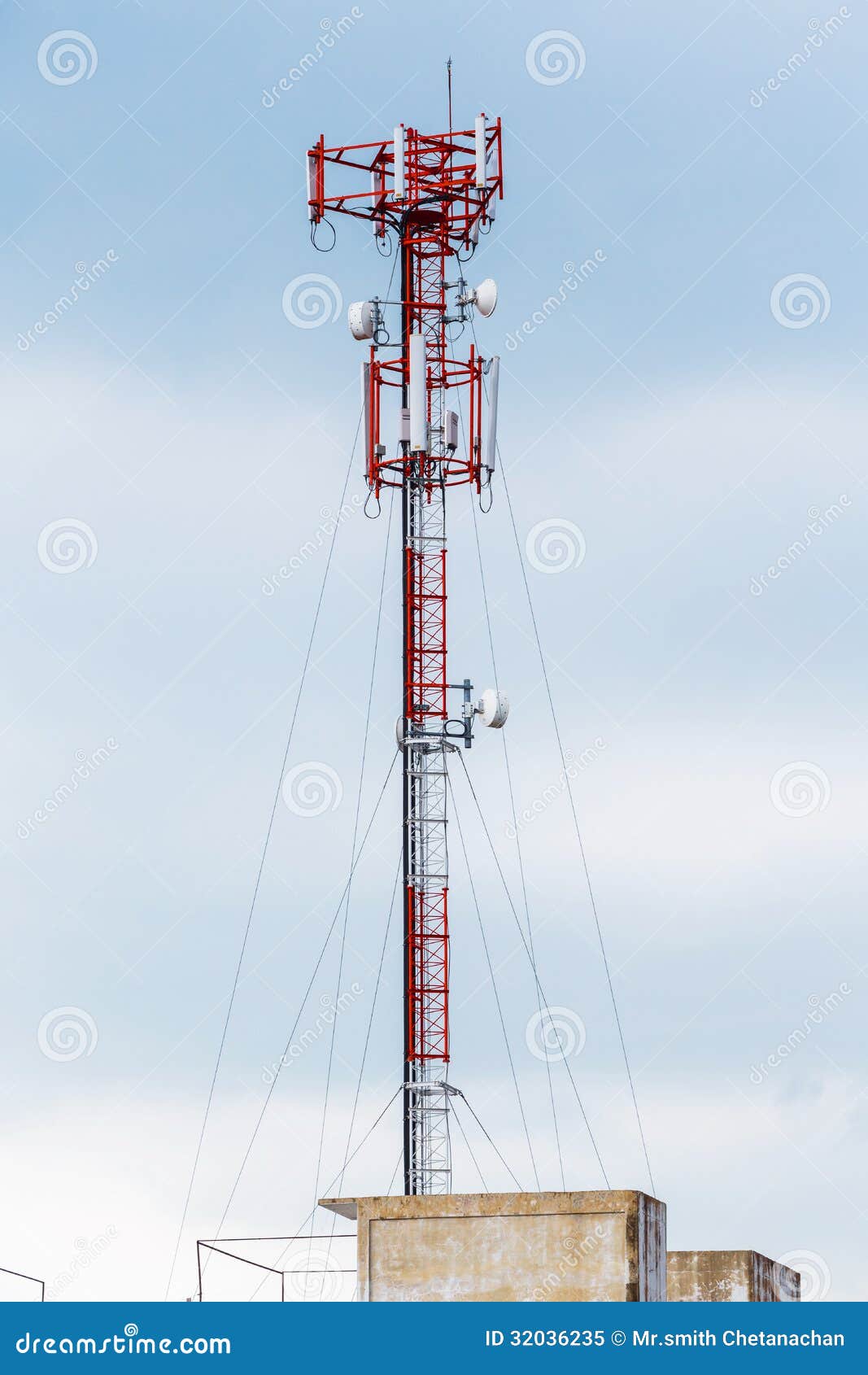 Antenna repeater stock image. Image of station, mast - 32036235