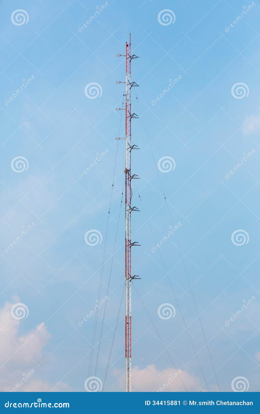 Antenna repeater stock image. Image of equipment, information - 34415881