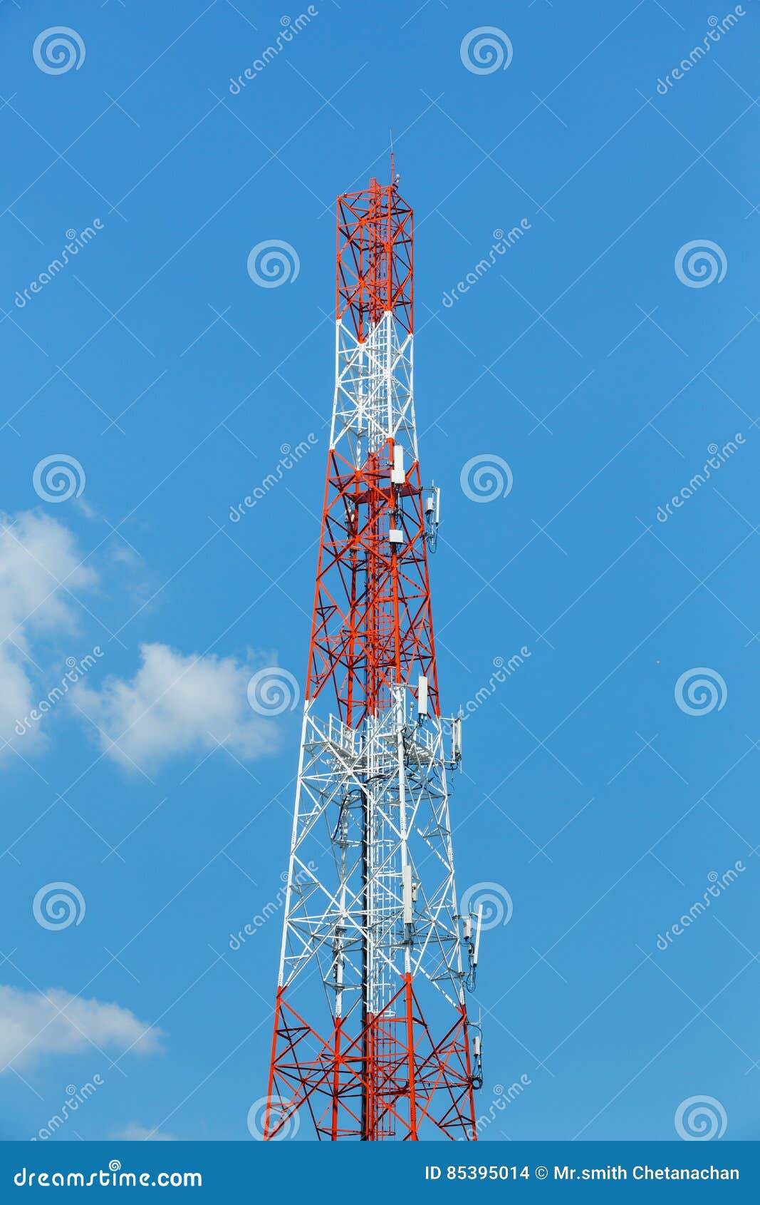 Antenna repeater tower stock photo. Image of frequency - 85395014