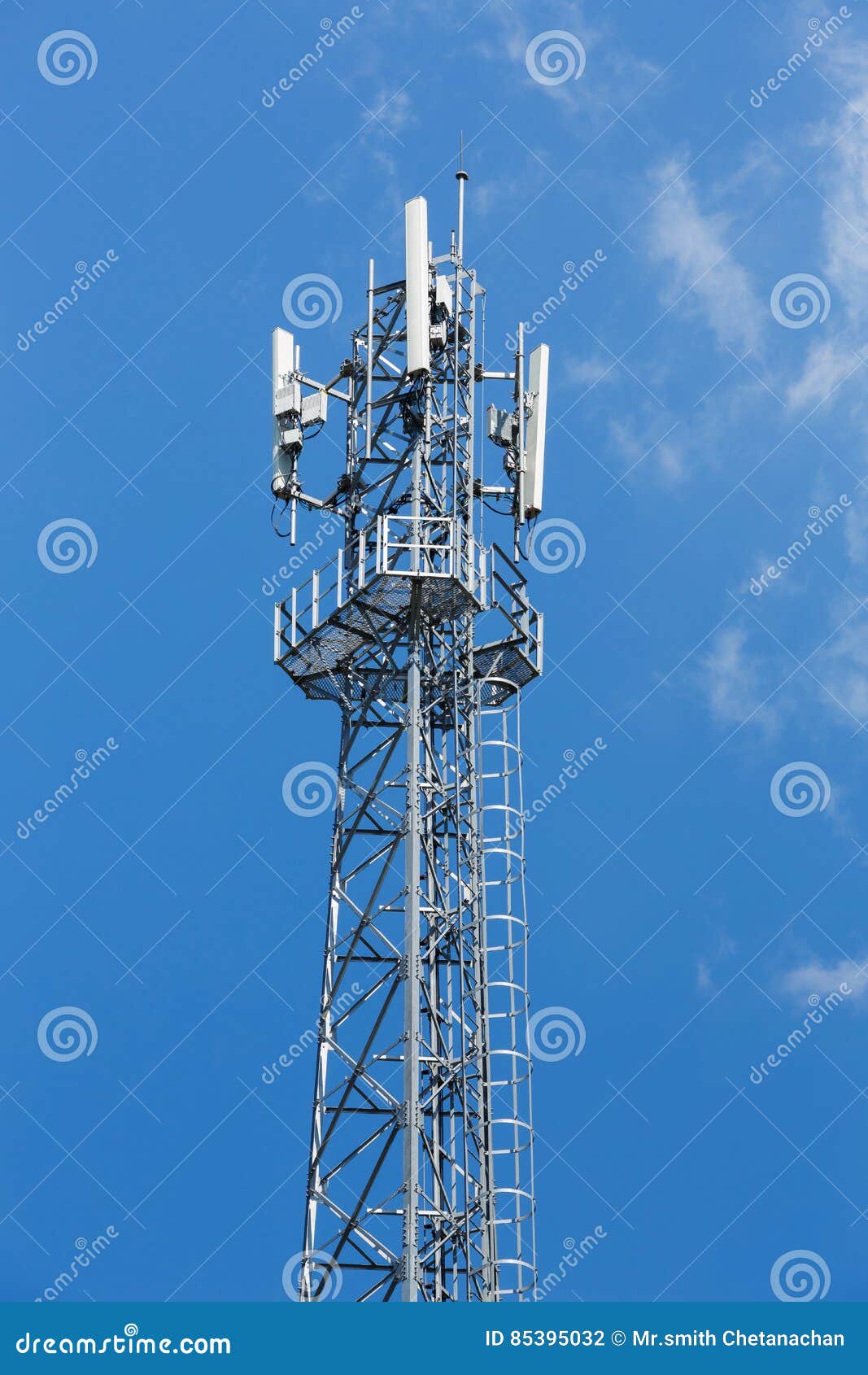 Antenna repeater tower stock photo. Image of metal, industrial - 85395032