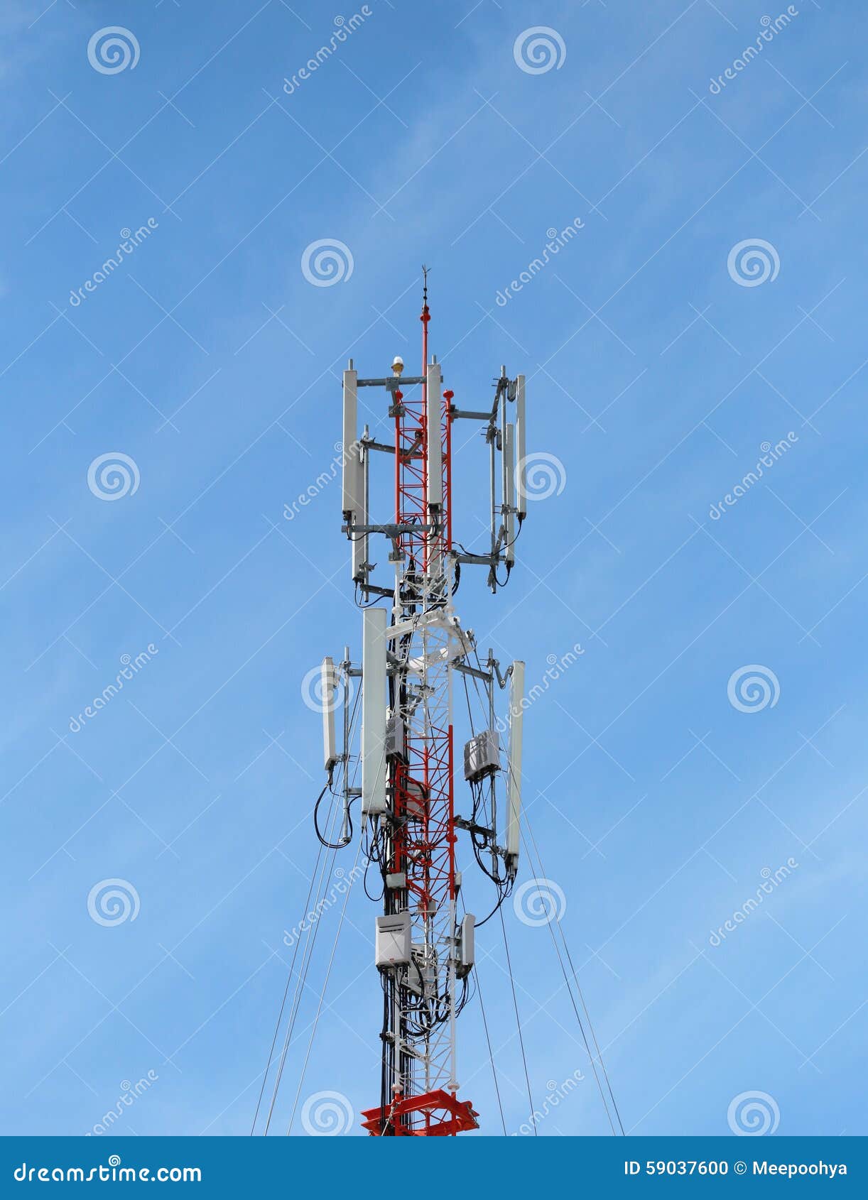 Antenna for Telephone Communications.. Stock Photo - Image of signal ...
