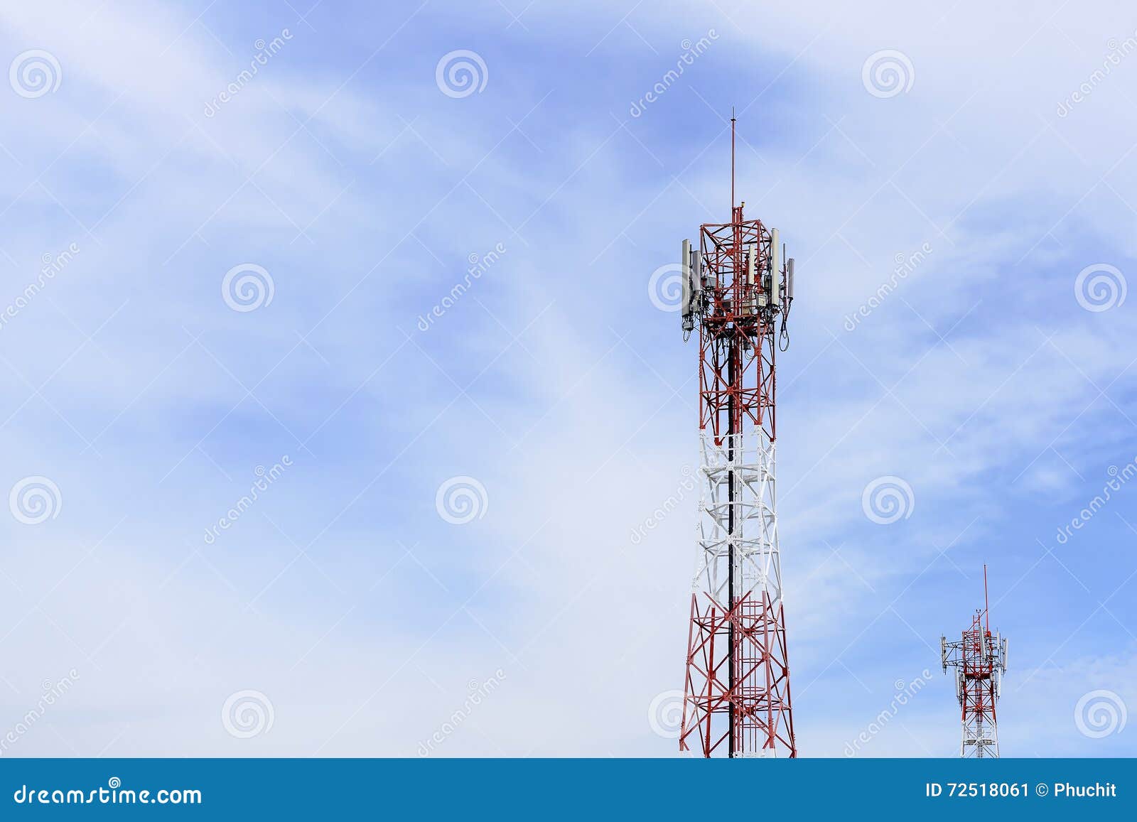 Antenna tower building y stock image. Image of broadcast - 72518061