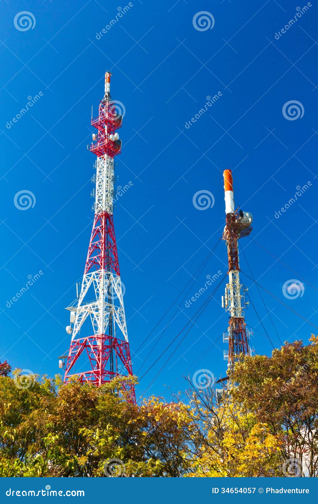 Antenna towers stock image. Image of news, mobile, future - 34654057