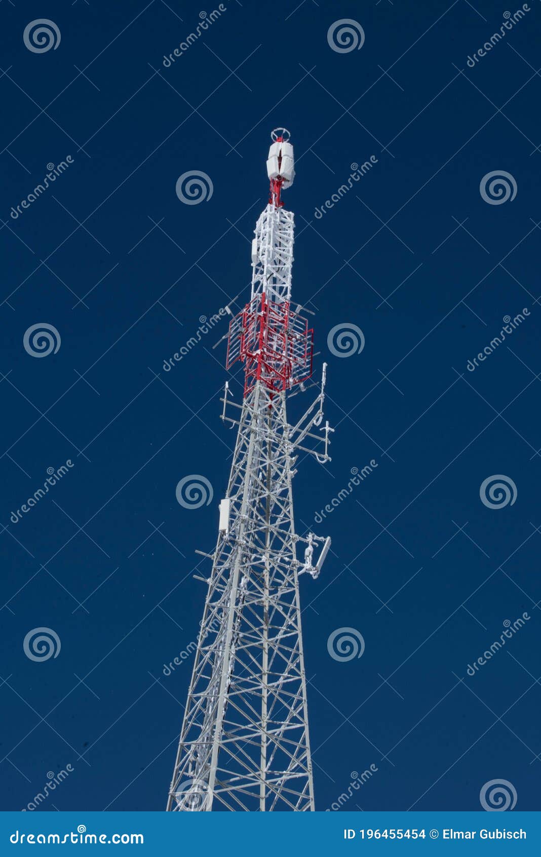 Antenna on a Transmission Mast Stock Photo - Image of connection, area ...