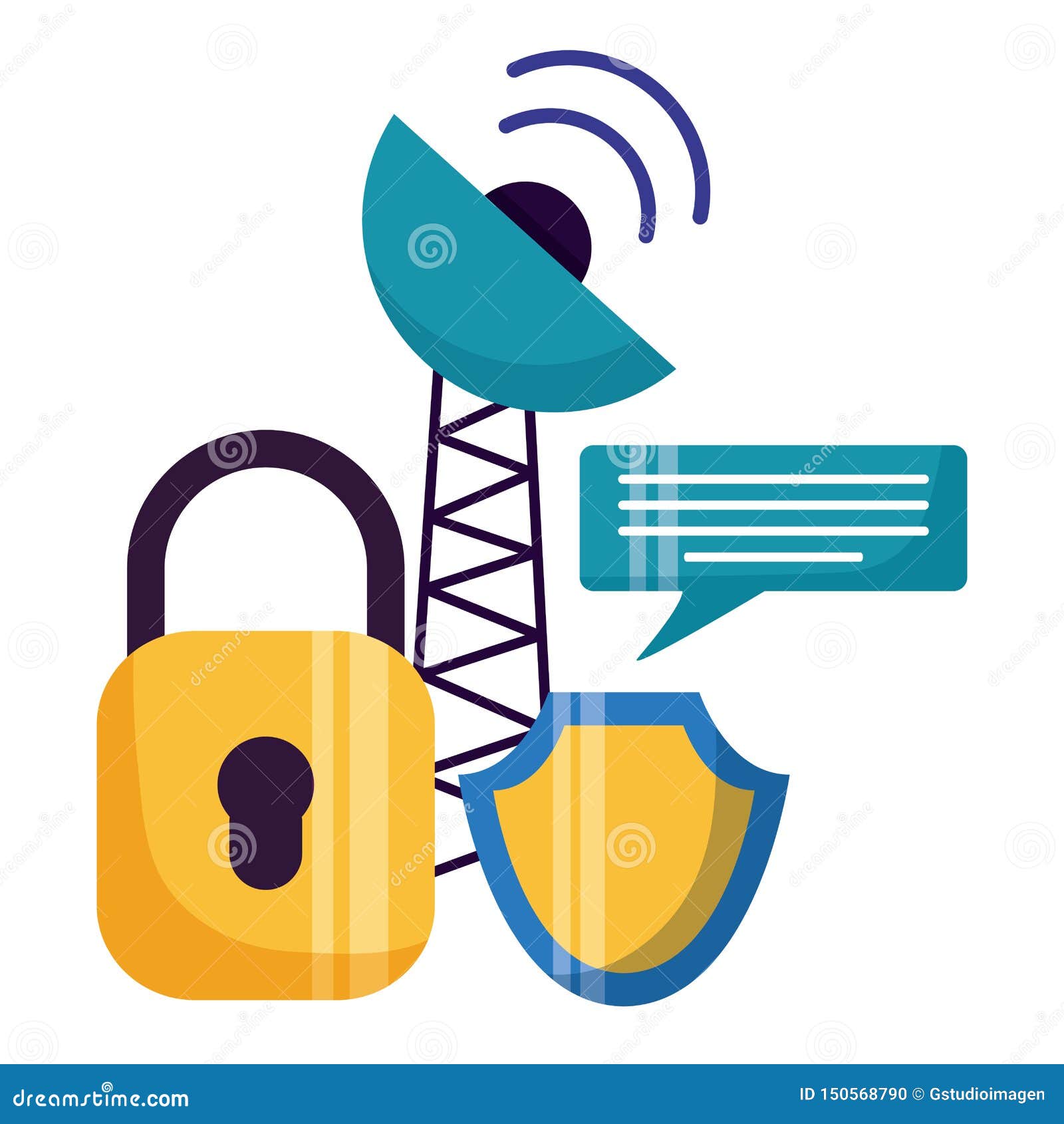 Antenna Transmission - Granite Icons Cartoon Vector | CartoonDealer.com ...