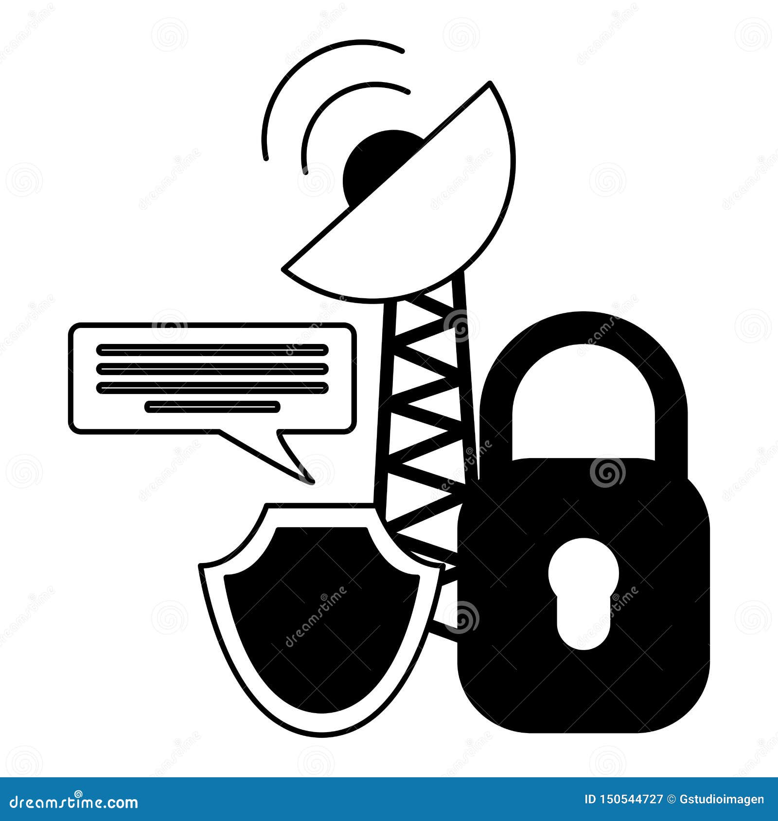 Antenna Transmission - Granite Icons Cartoon Vector | CartoonDealer.com ...