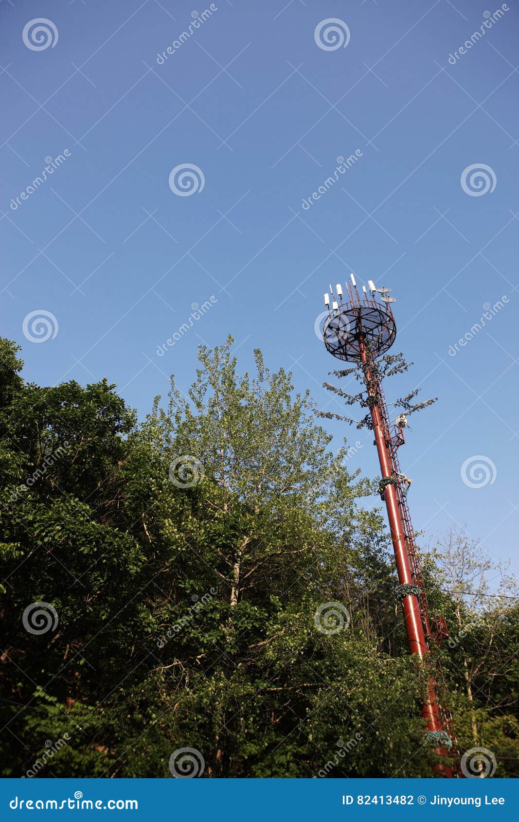 Antenna stock photo. Image of outdoors, site, tree, architecture - 82413482
