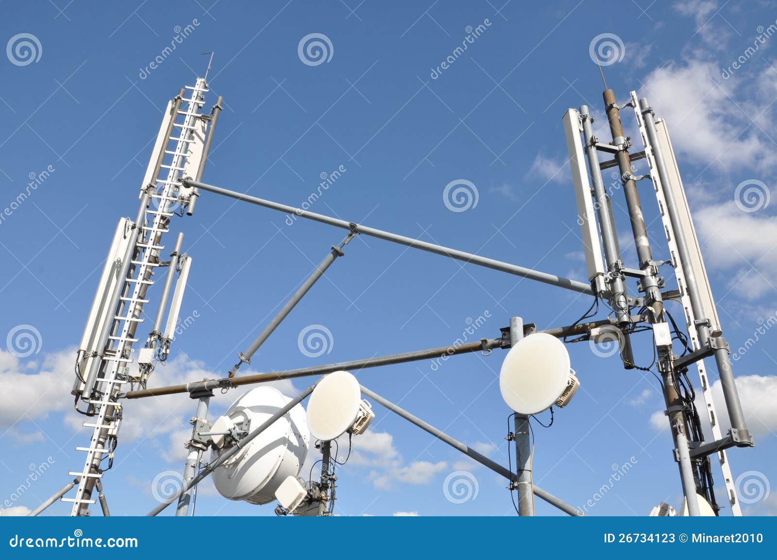Antennas cellular systems stock image. Image of cell - 26734123