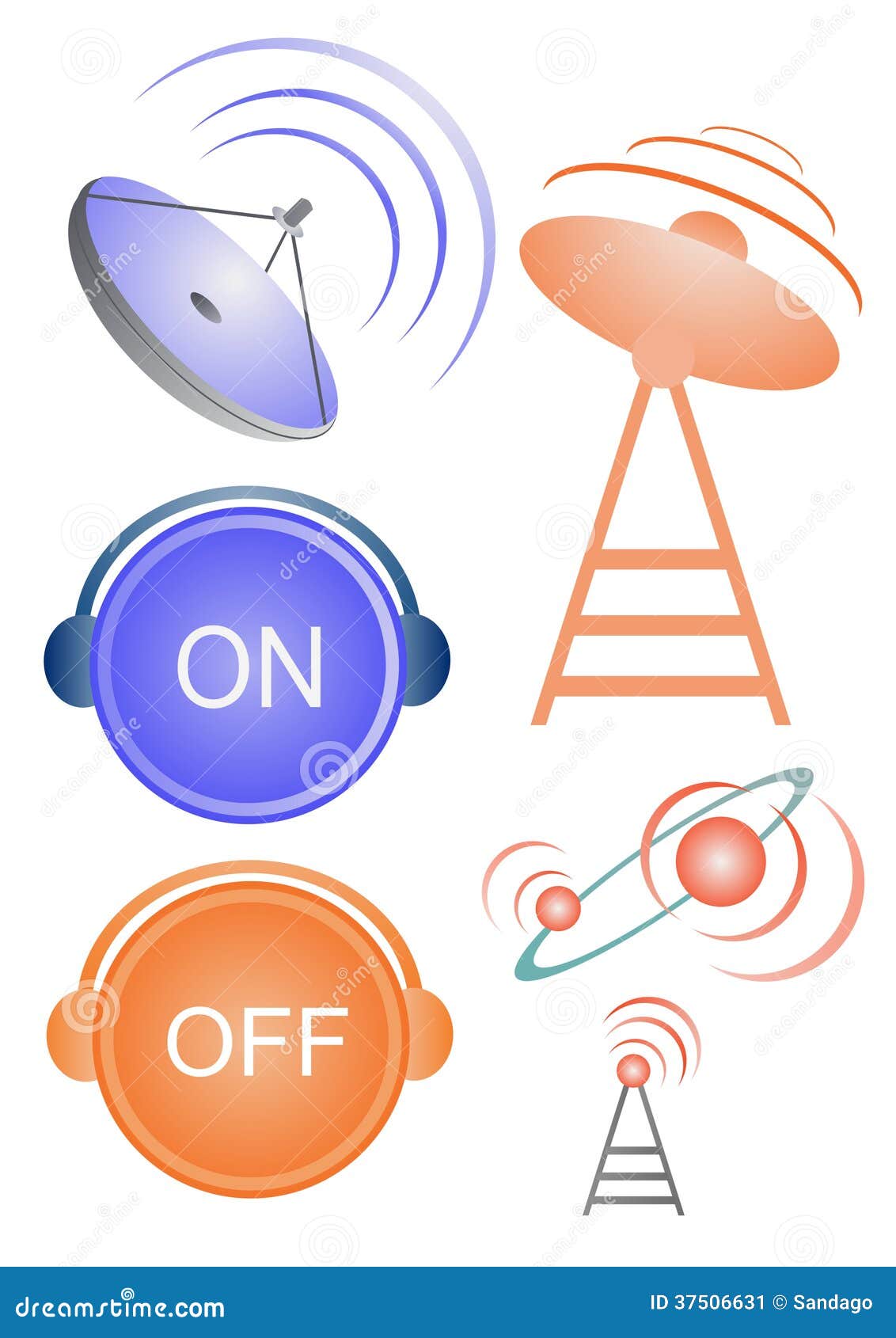 Antennas Cartoon Vector | CartoonDealer.com #37506631