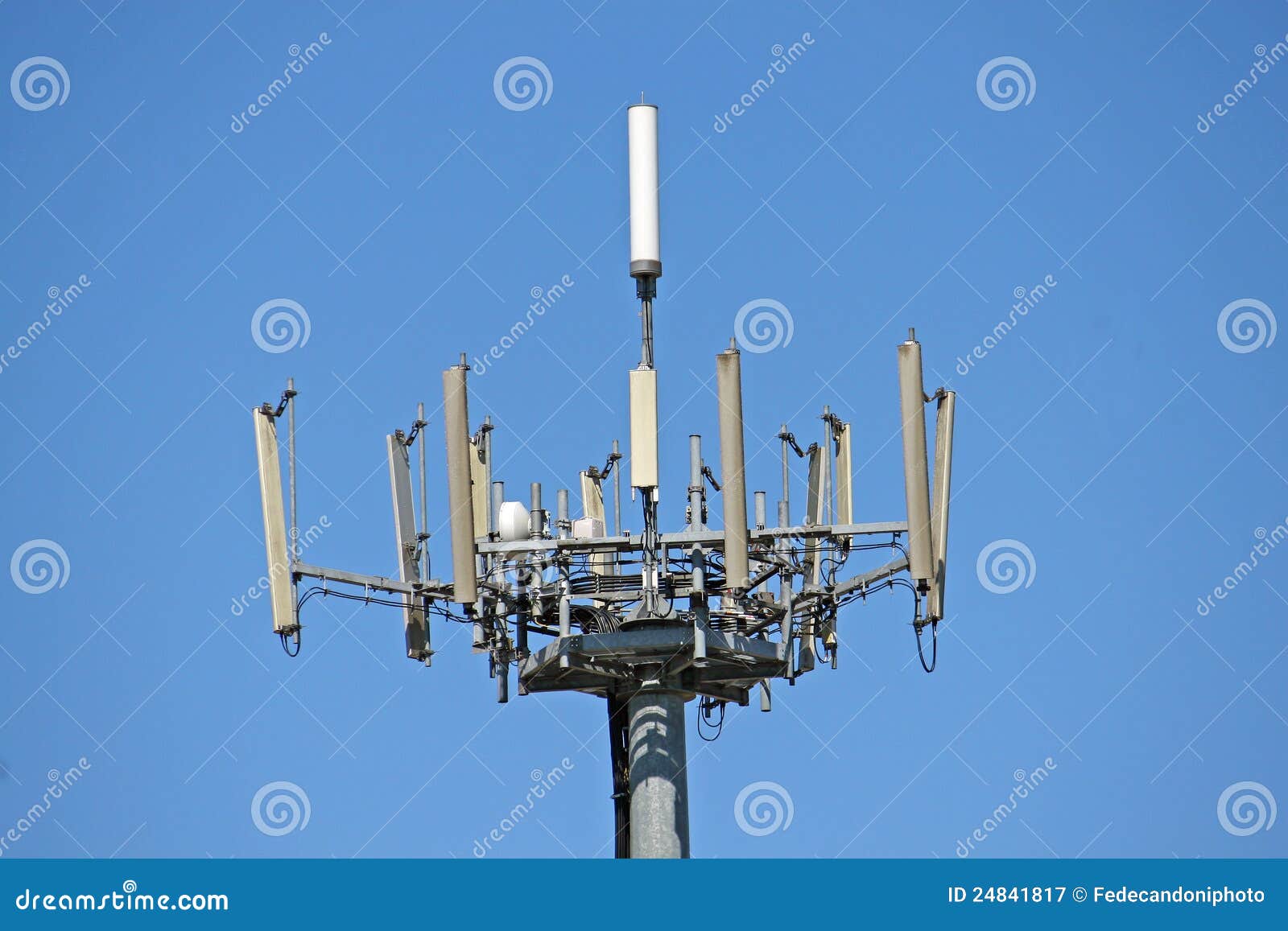 Antennas for the Transmission of Signals of Mobile Pho Stock Image ...