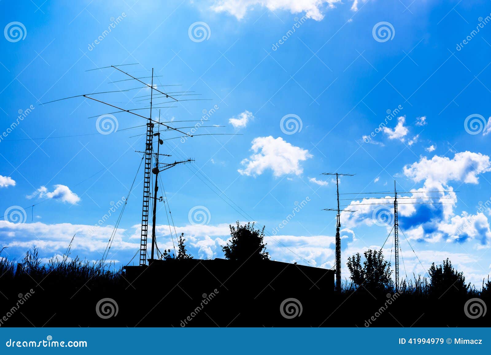 Antennas and transmitters stock image. Image of telephone - 41994979