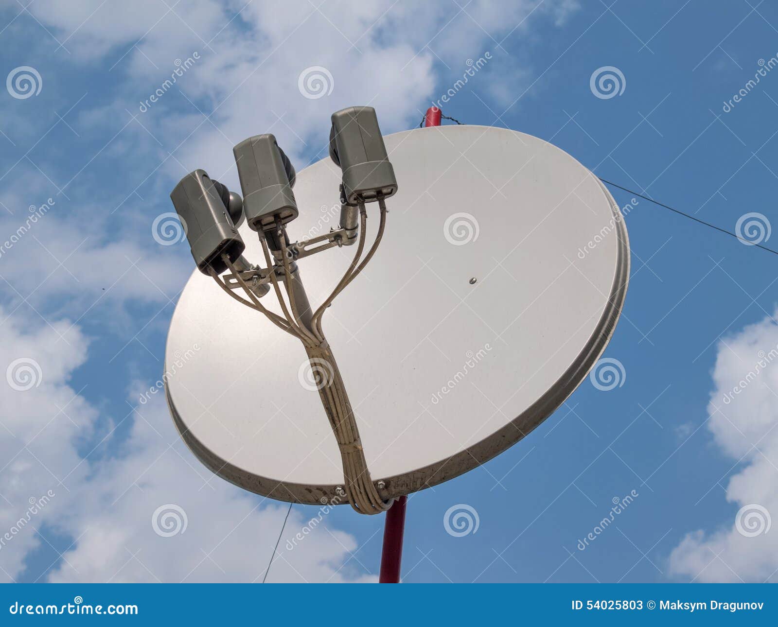 Antenne satellite image stock. Image du wireless, transmettez - 54025803