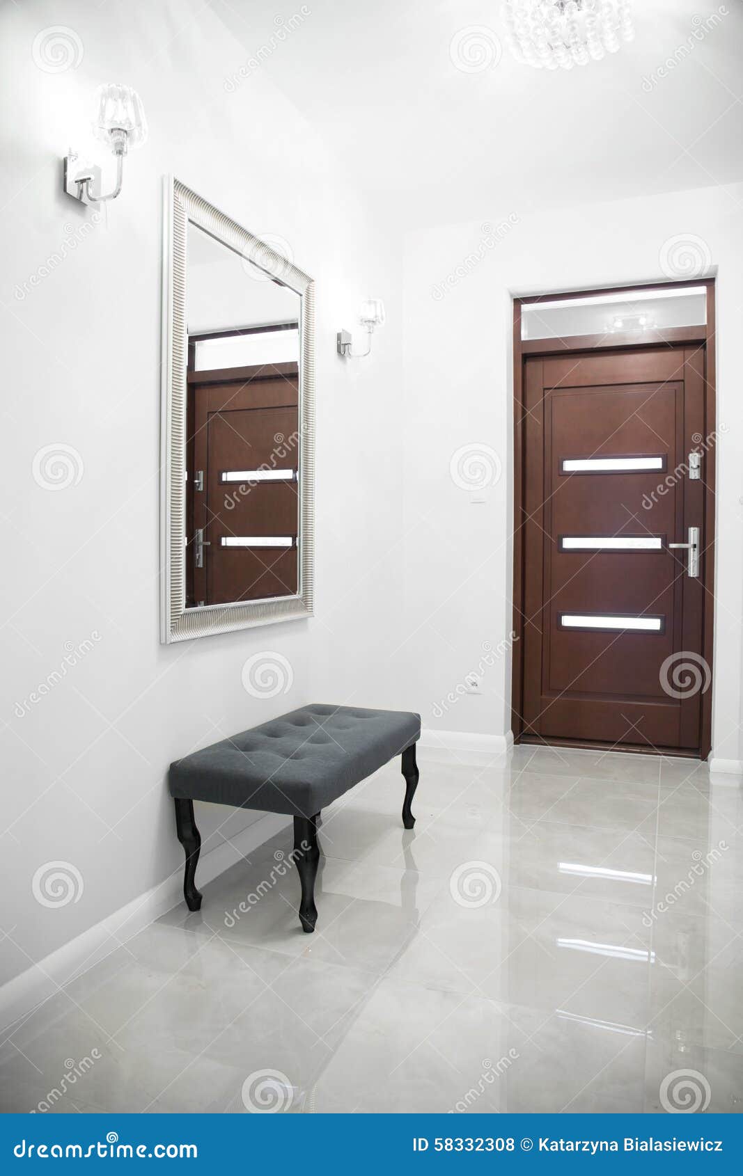 Elegance Anteroom Interior In Warm Tones Royalty-Free Stock Image ...