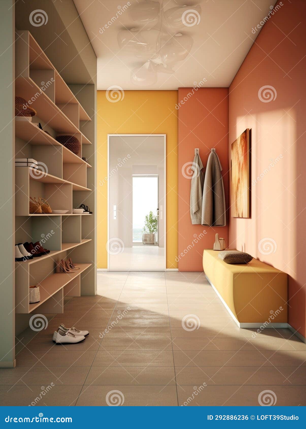 Anteroom Interior 1695525313808 3 Stock Photo - Image of living, color: 292886236