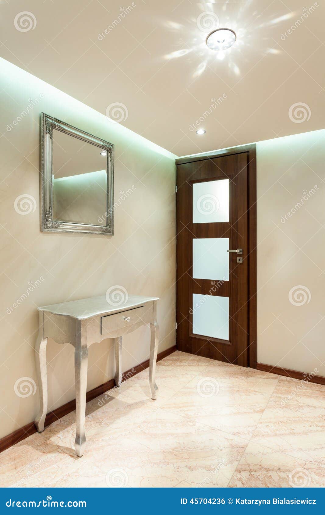 Illuminated Anteroom In Modern Villa Stock Photo | CartoonDealer.com ...