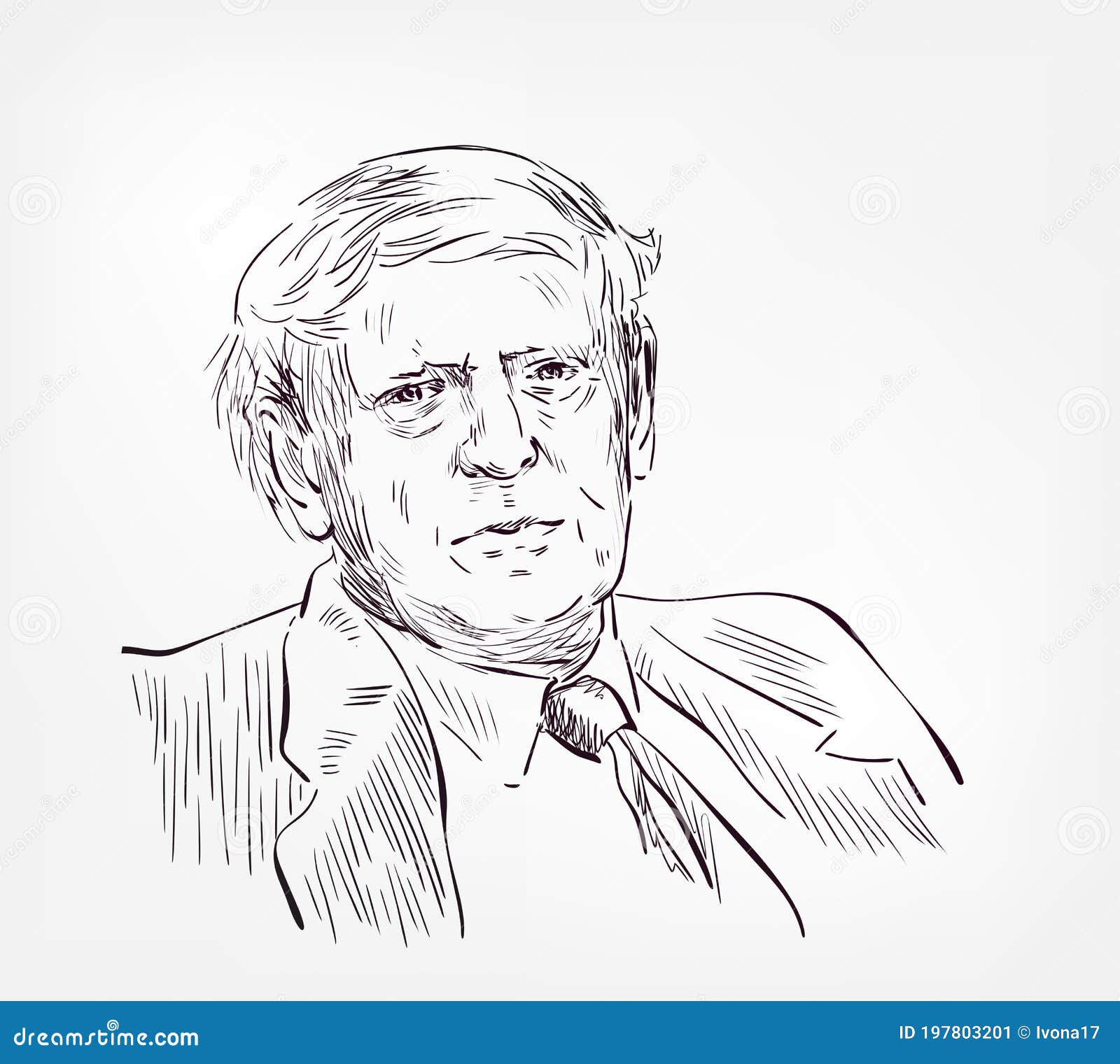Anthony Burgess Vector Sketch Illustration Famous | CartoonDealer.com ...